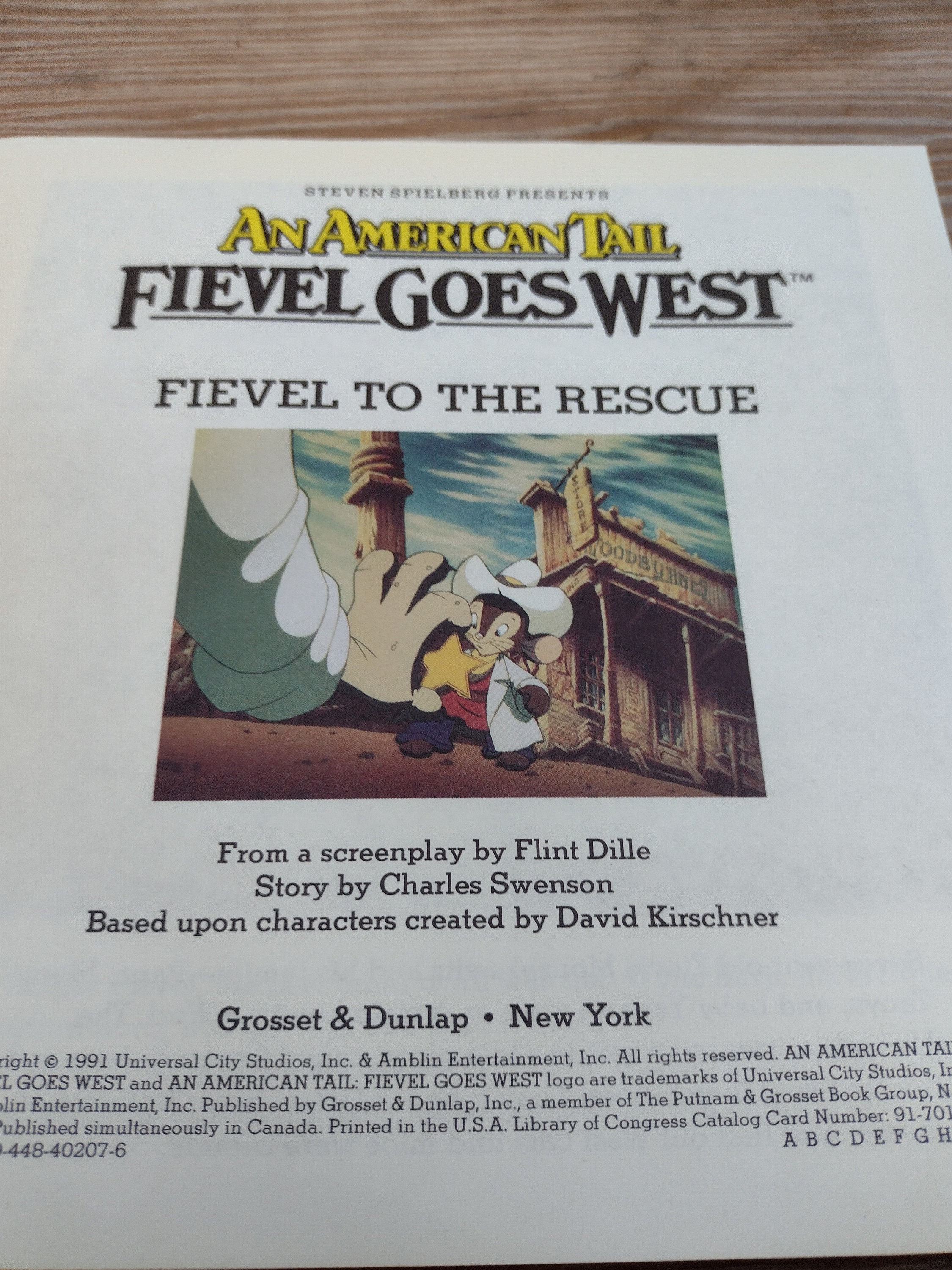An American Tail Fievel Goes West - Fievel to the Rescue 1991 Paperback ...