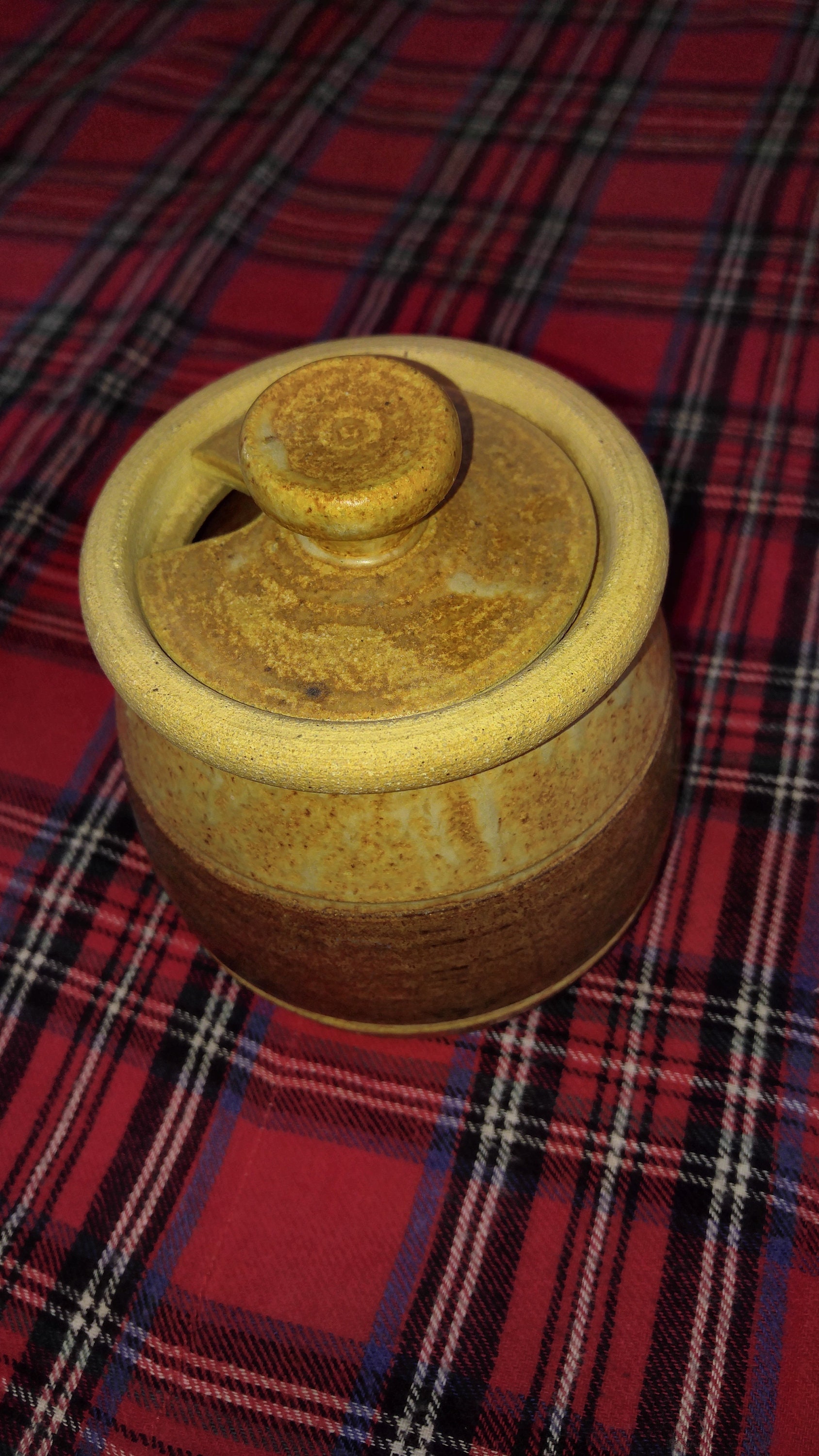 Farm House Jam Jar Pot Mooney Flats Pottery Stoneware - Etsy UK