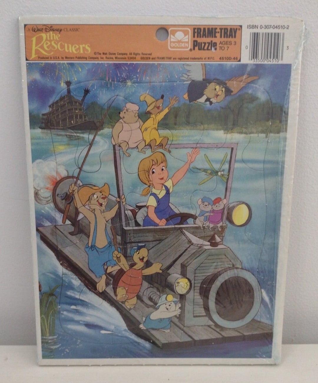 Walt Disney Classic the Rescuers Golden Frame-tray Puzzle Penny Miss ...