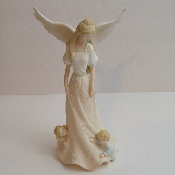 Russ Berrie Angels Watching Over You Angel Figurine With | Etsy