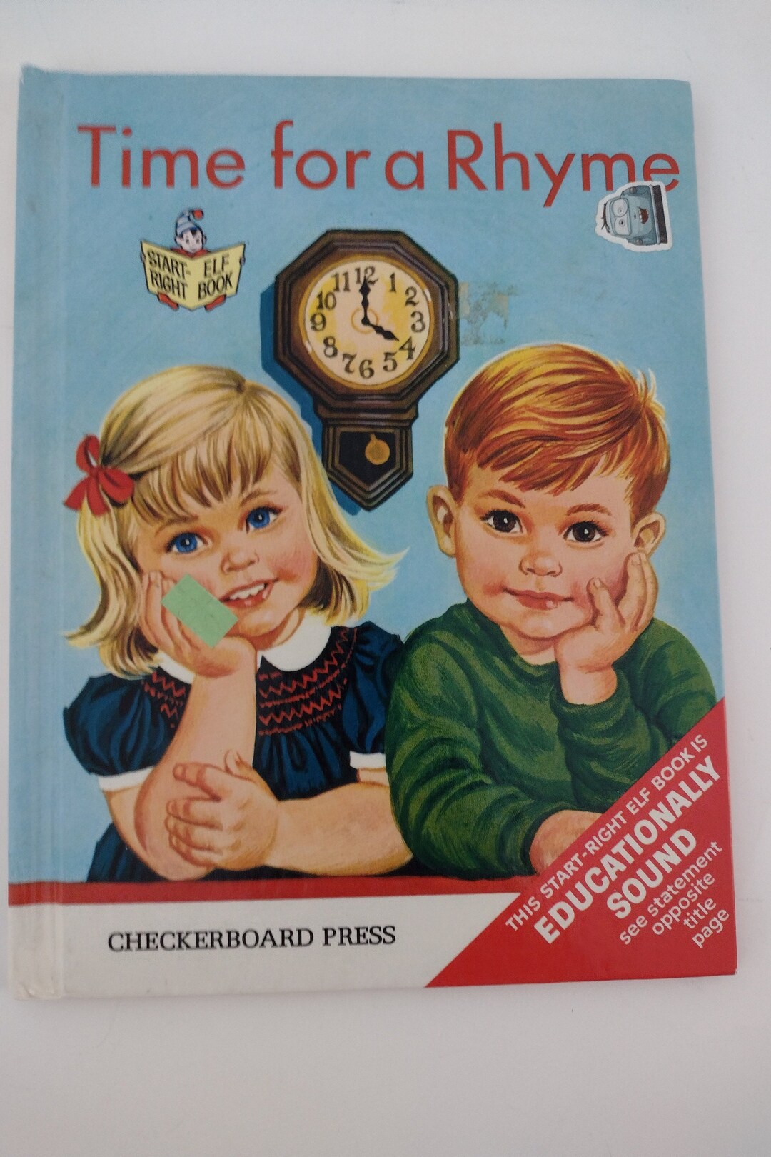 Vintage Chckerboard Press Elf Book Time for a Rhyme 1966 Hardcover - Etsy