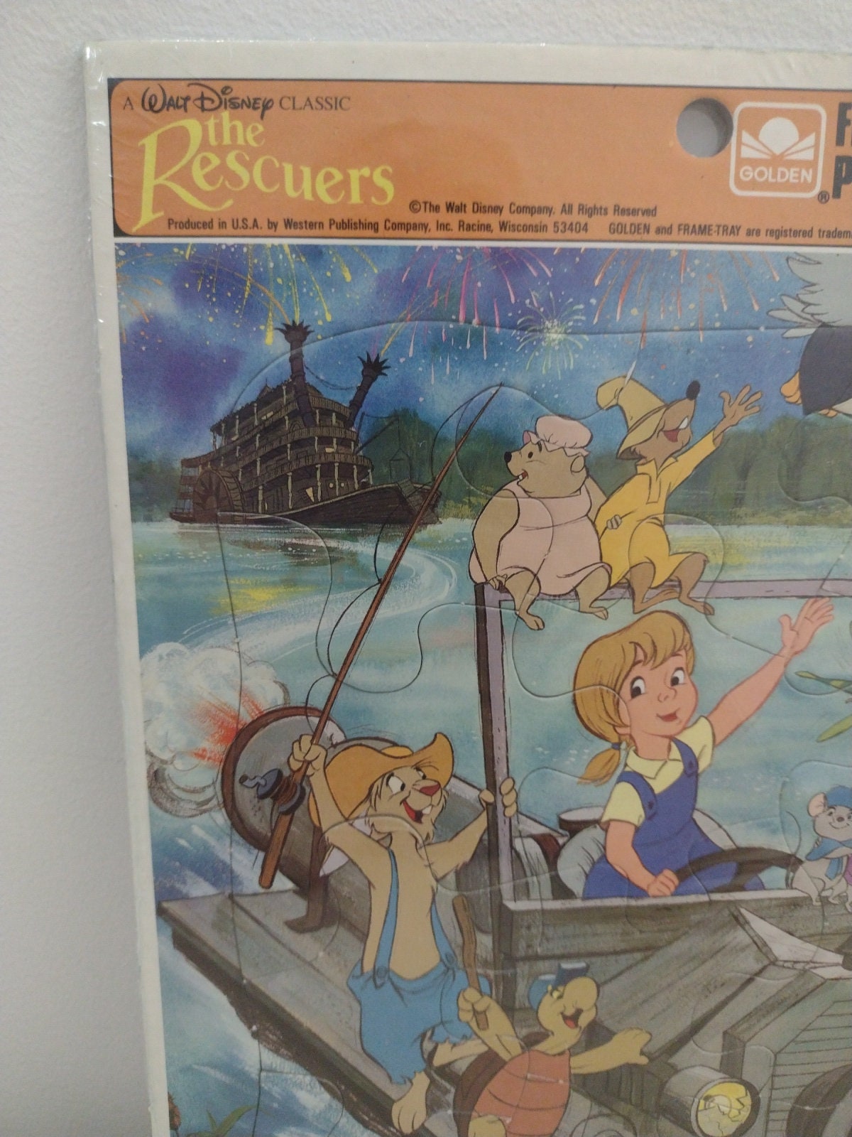 Walt Disney Classic the Rescuers Golden Frame-tray Puzzle Penny Miss ...