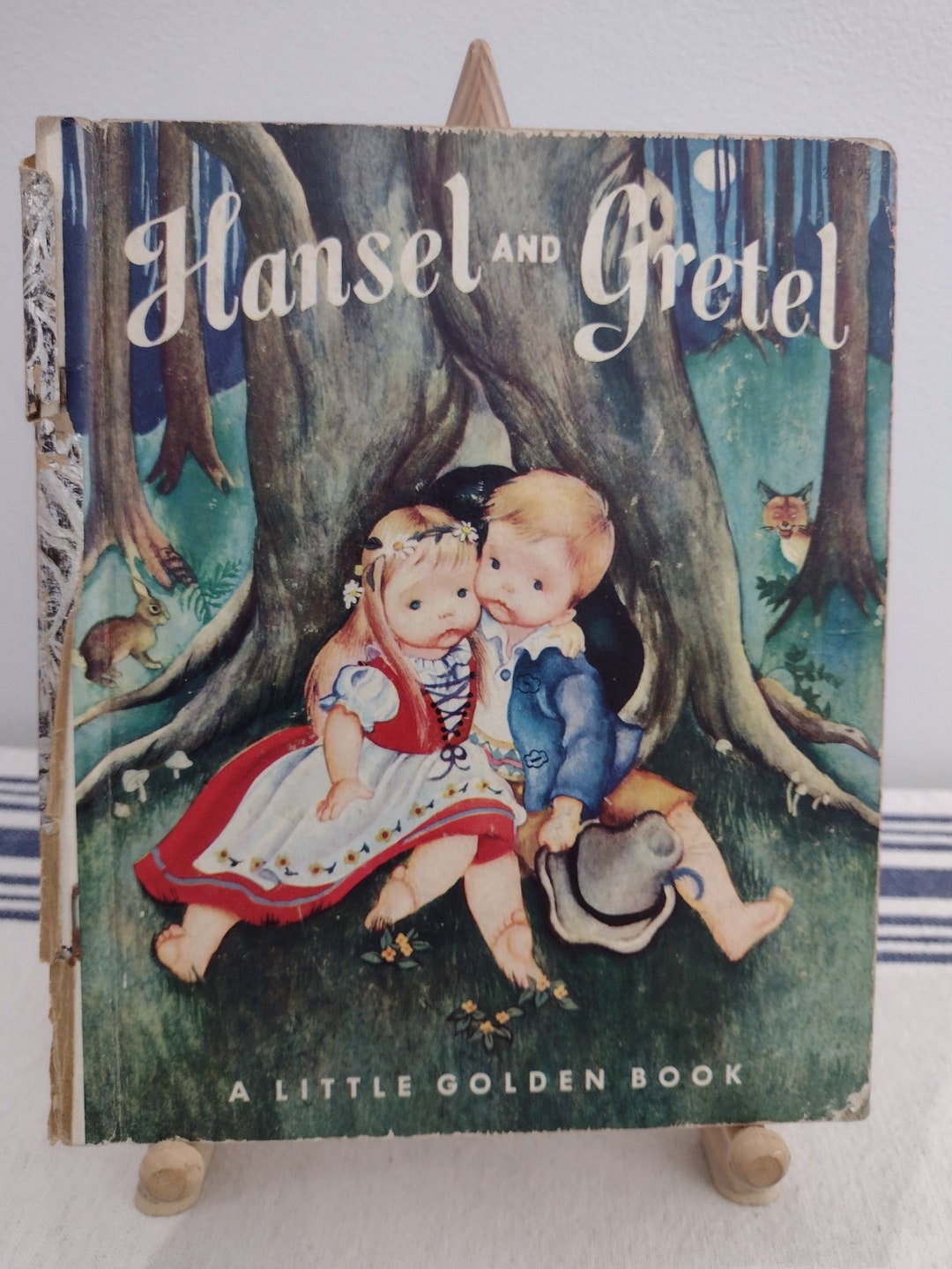 Vintage Little Golden Book Hansel & Gretel- Pictures by Elise Wilkin ...