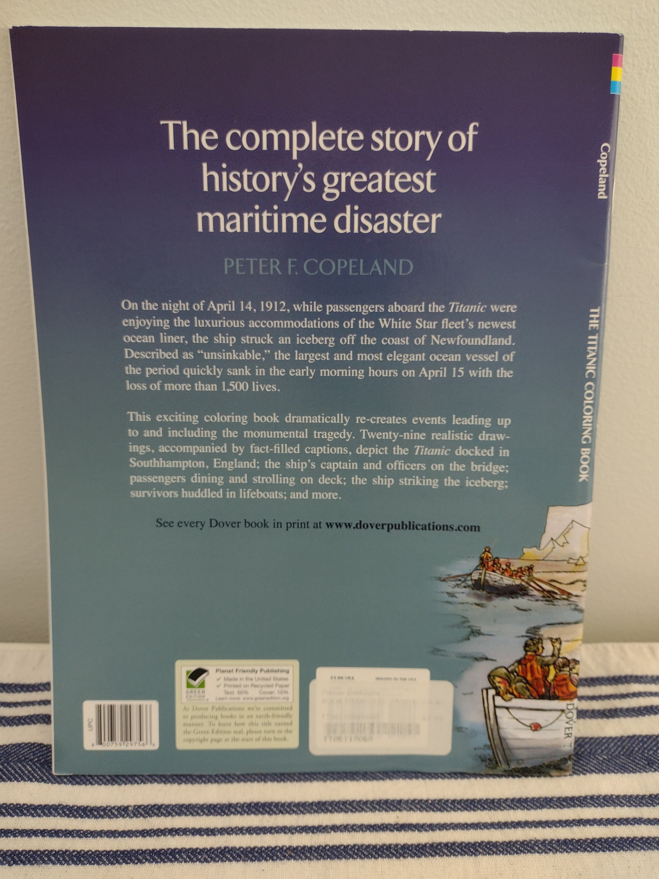 The Titanic Coloring Book Dover 1997 Paperback RMS Titanic by - Etsy