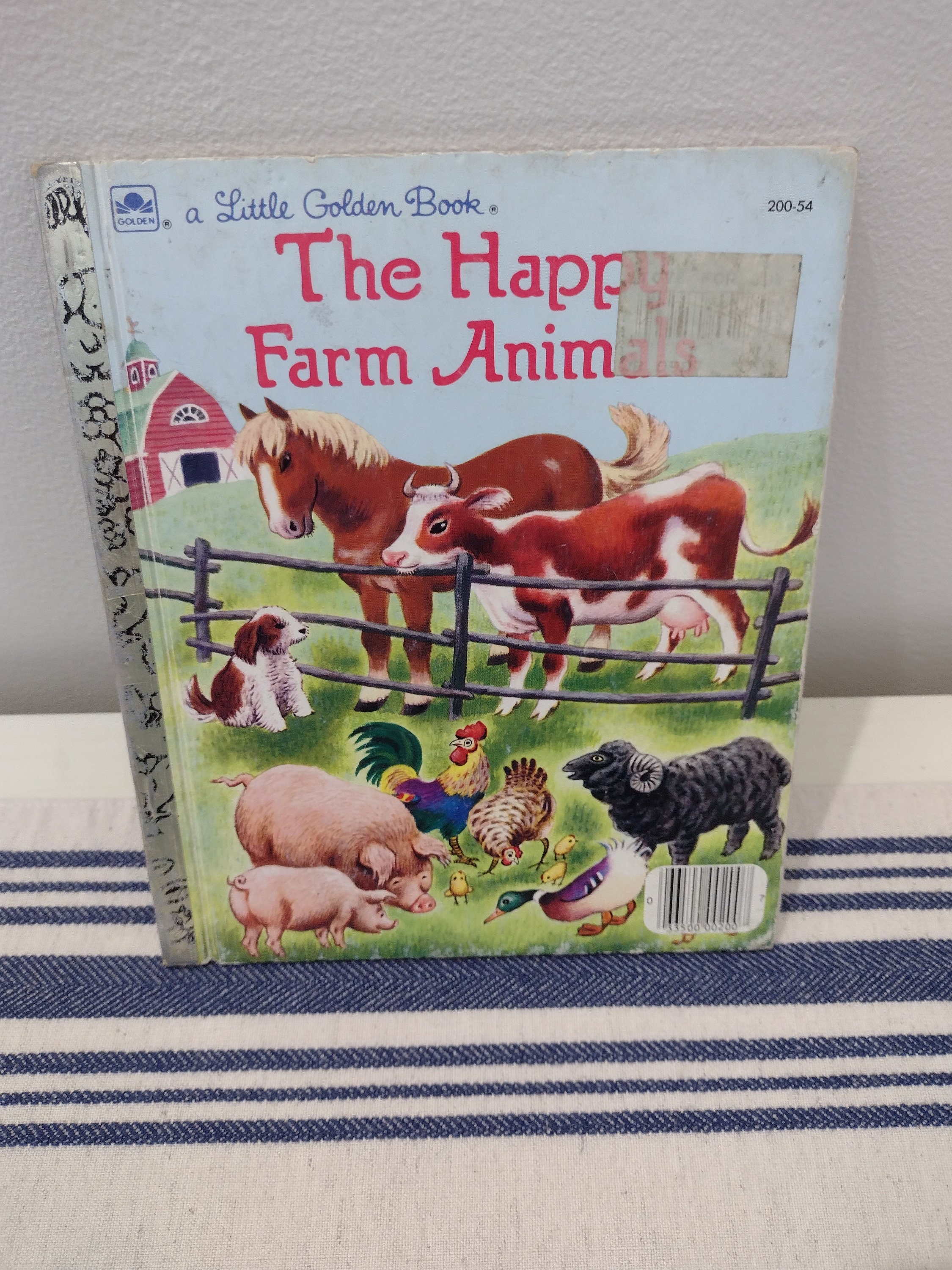A Little Golden Book the Happy Farm Animals 1978 Originally the Jolly ...