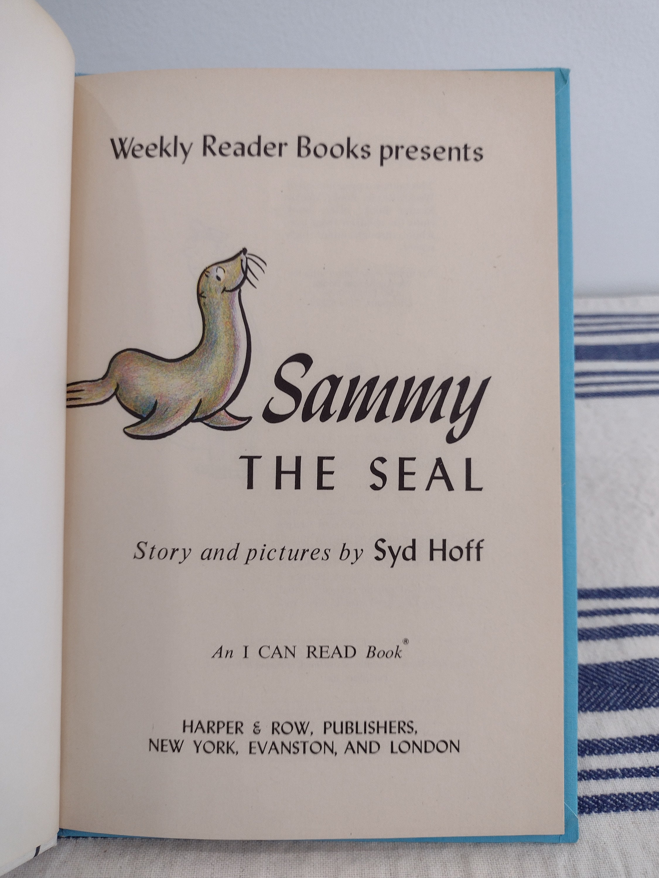 Sammy the Seal Story and Pictures by Syd Hoff 1959 Copyright Hardcover ...