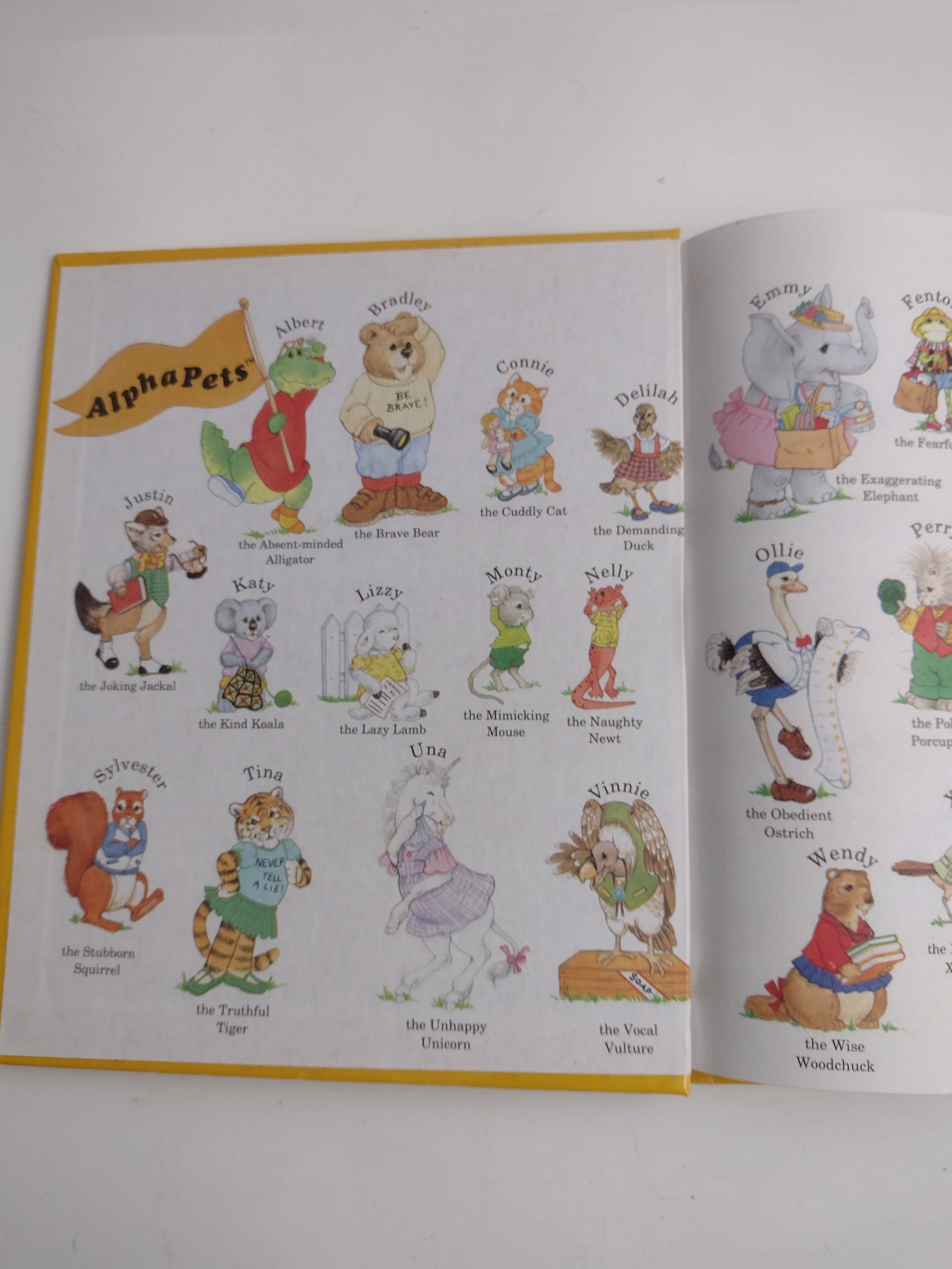 Alphapets Book Tina Tells the Truth 1991 Grolier - Etsy
