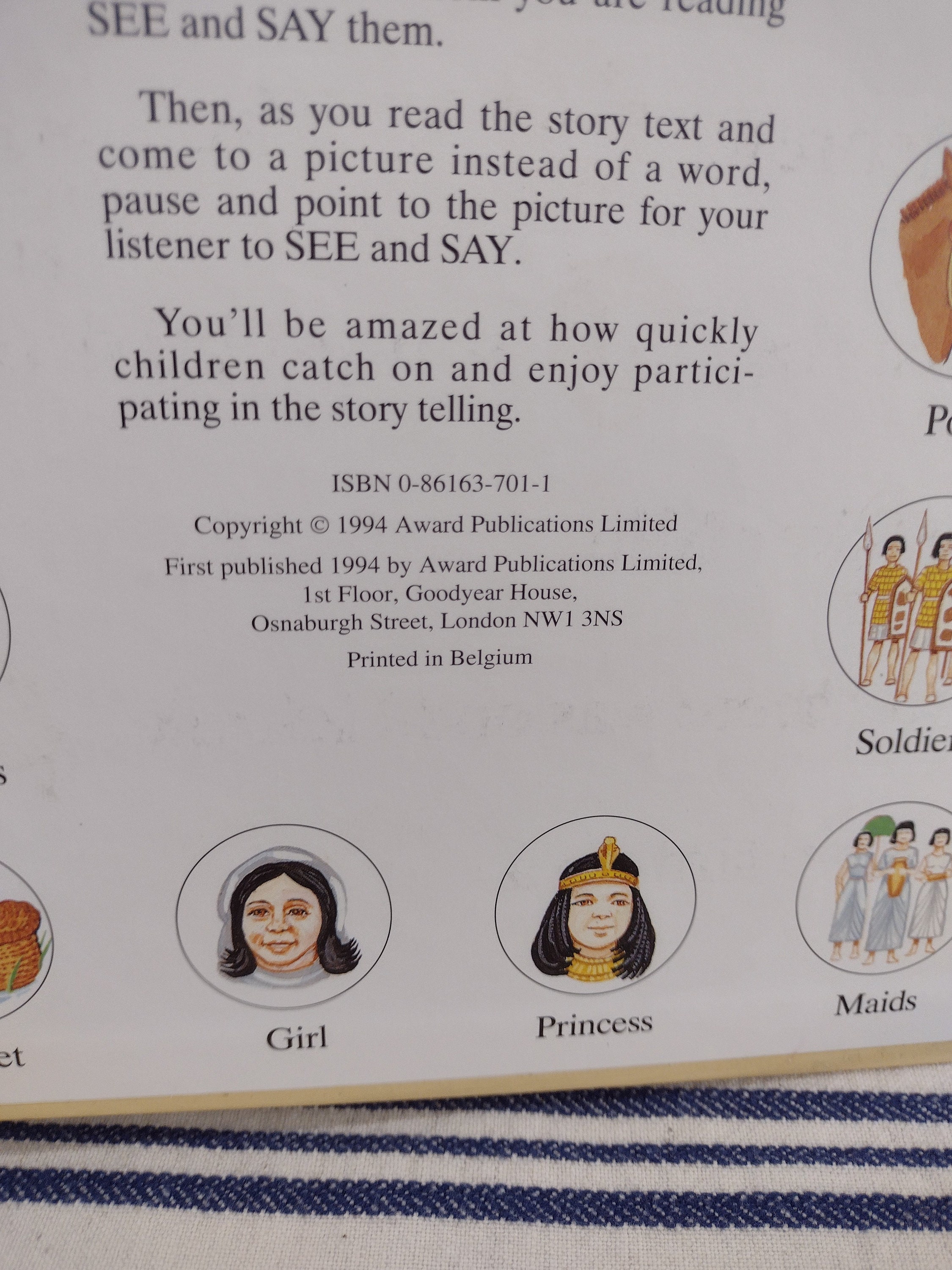 See and Say Storybook Rebus Style Moses in the Busrushes Read Along ...