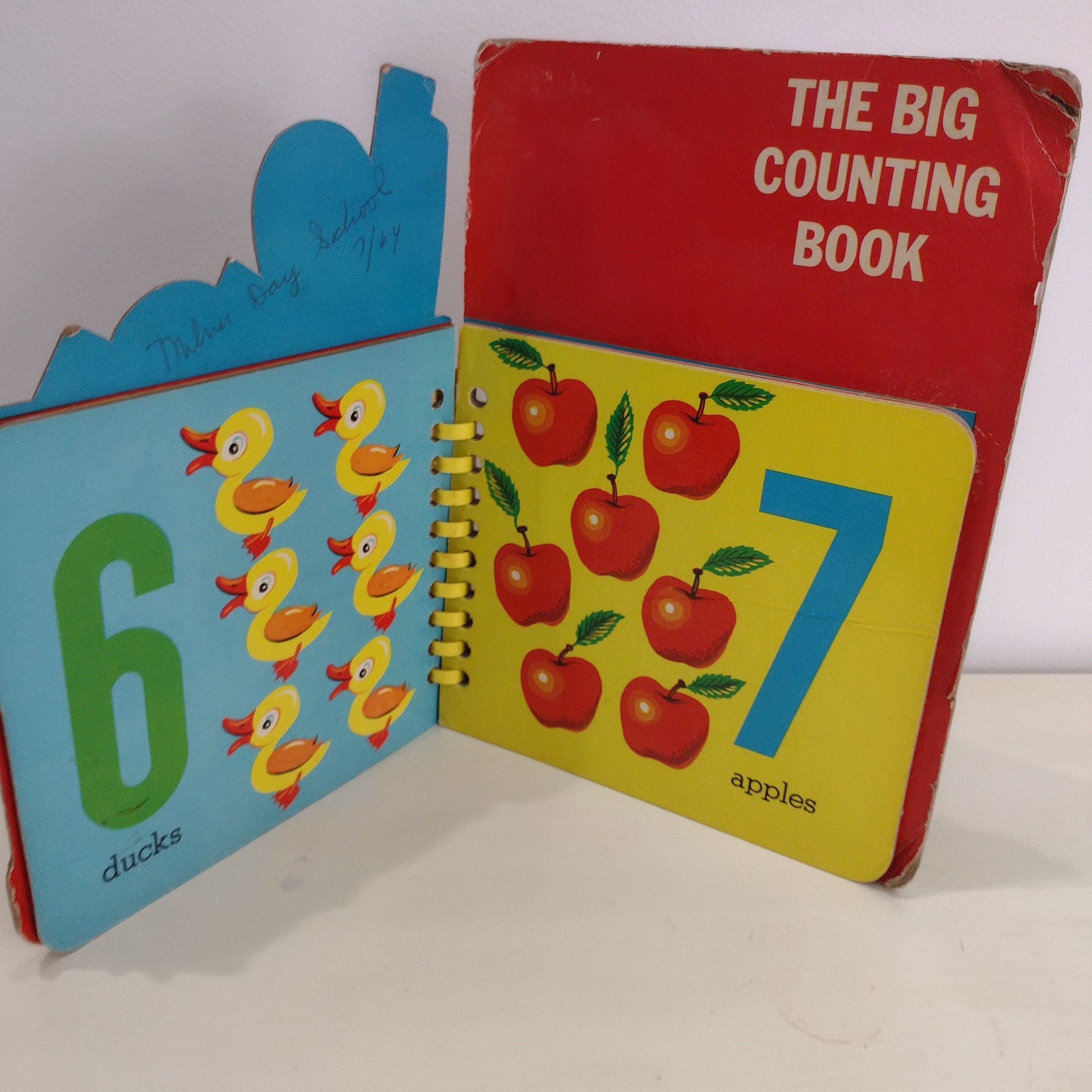 Vintage 1961 the Big Counting Book Pre-school Board Book in Rough ...