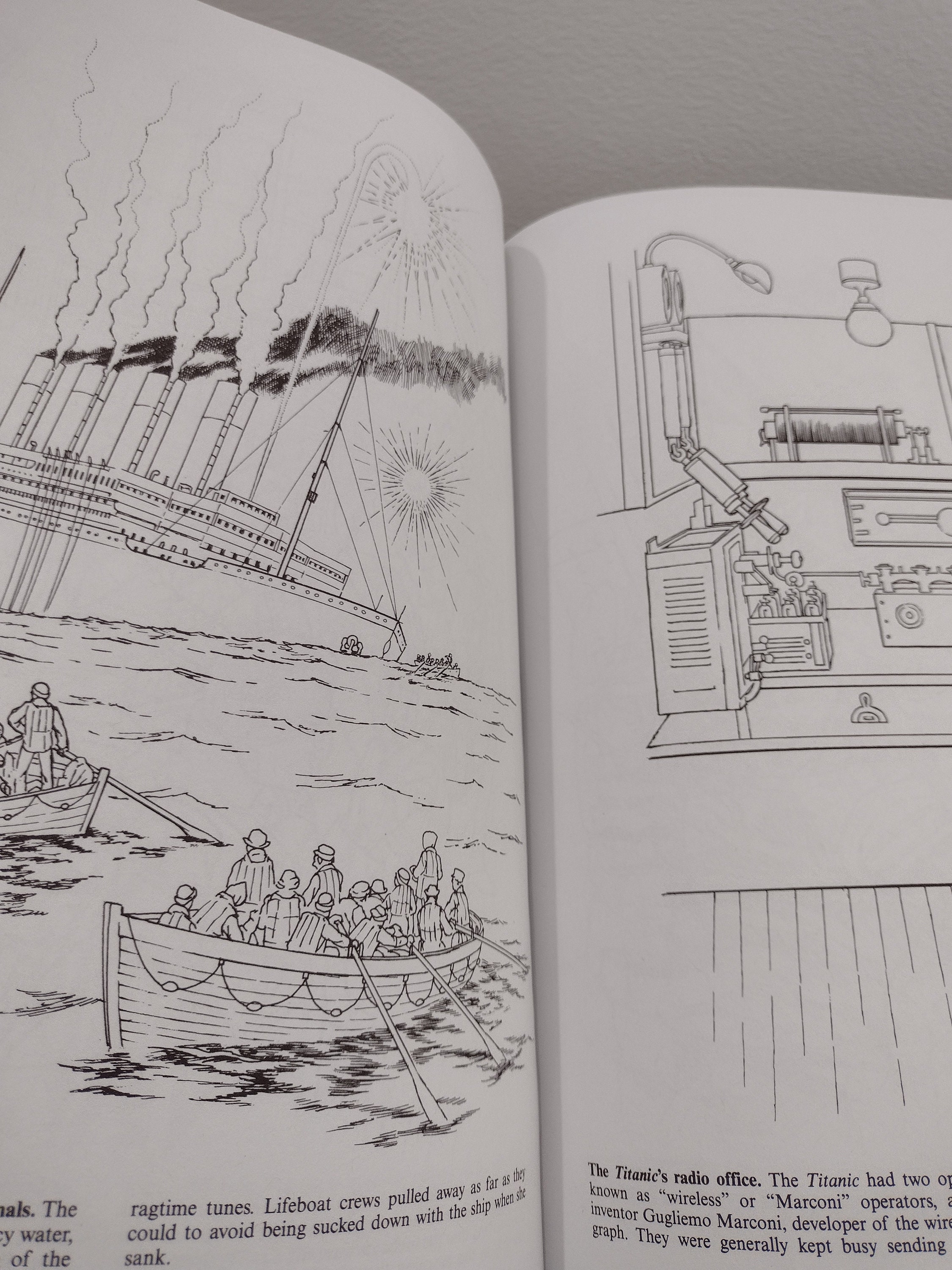 The Titanic Coloring Book Dover 1997 Paperback RMS Titanic by - Etsy