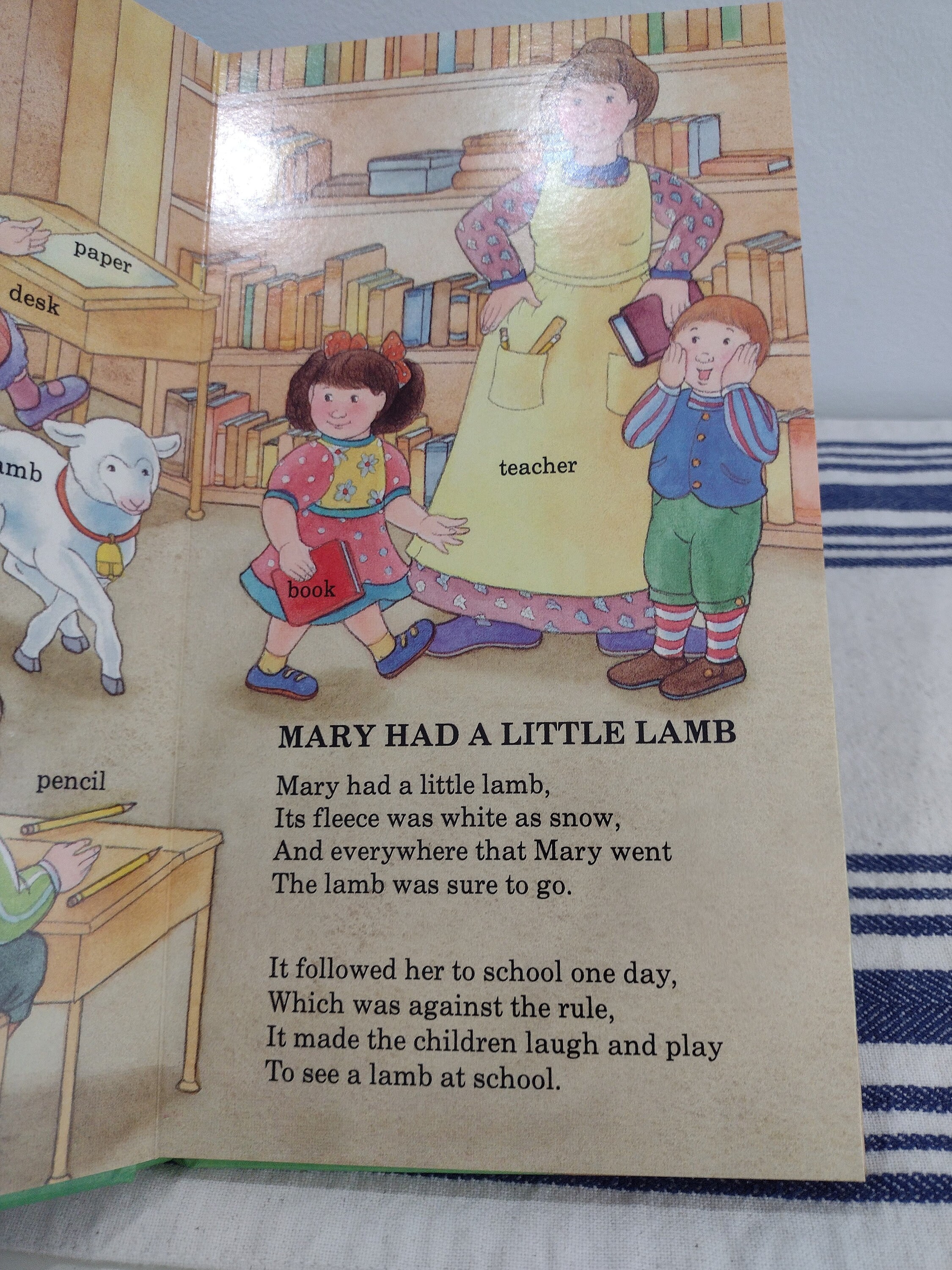 The Mother Goose Word Book A Golden Sturdy Book 1987 Hardcover ...