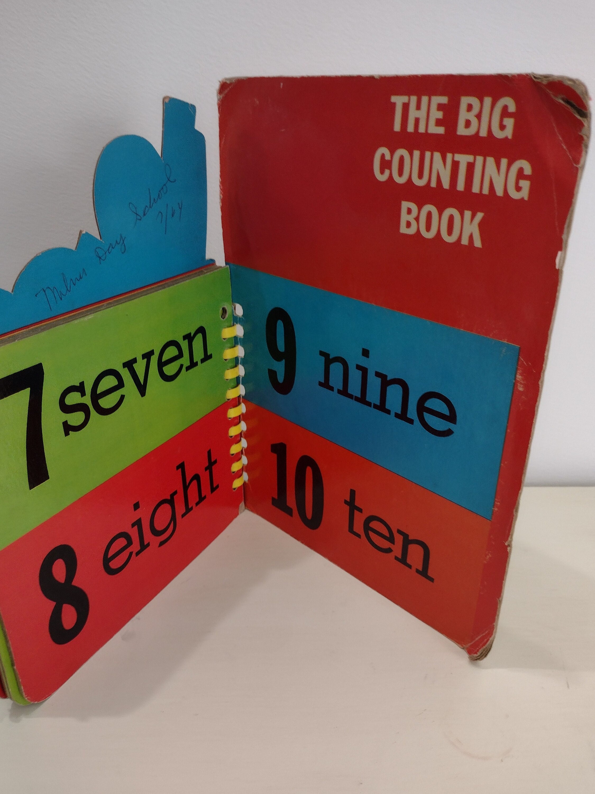 Vintage 1961 the Big Counting Book Pre-school Board Book in Rough ...
