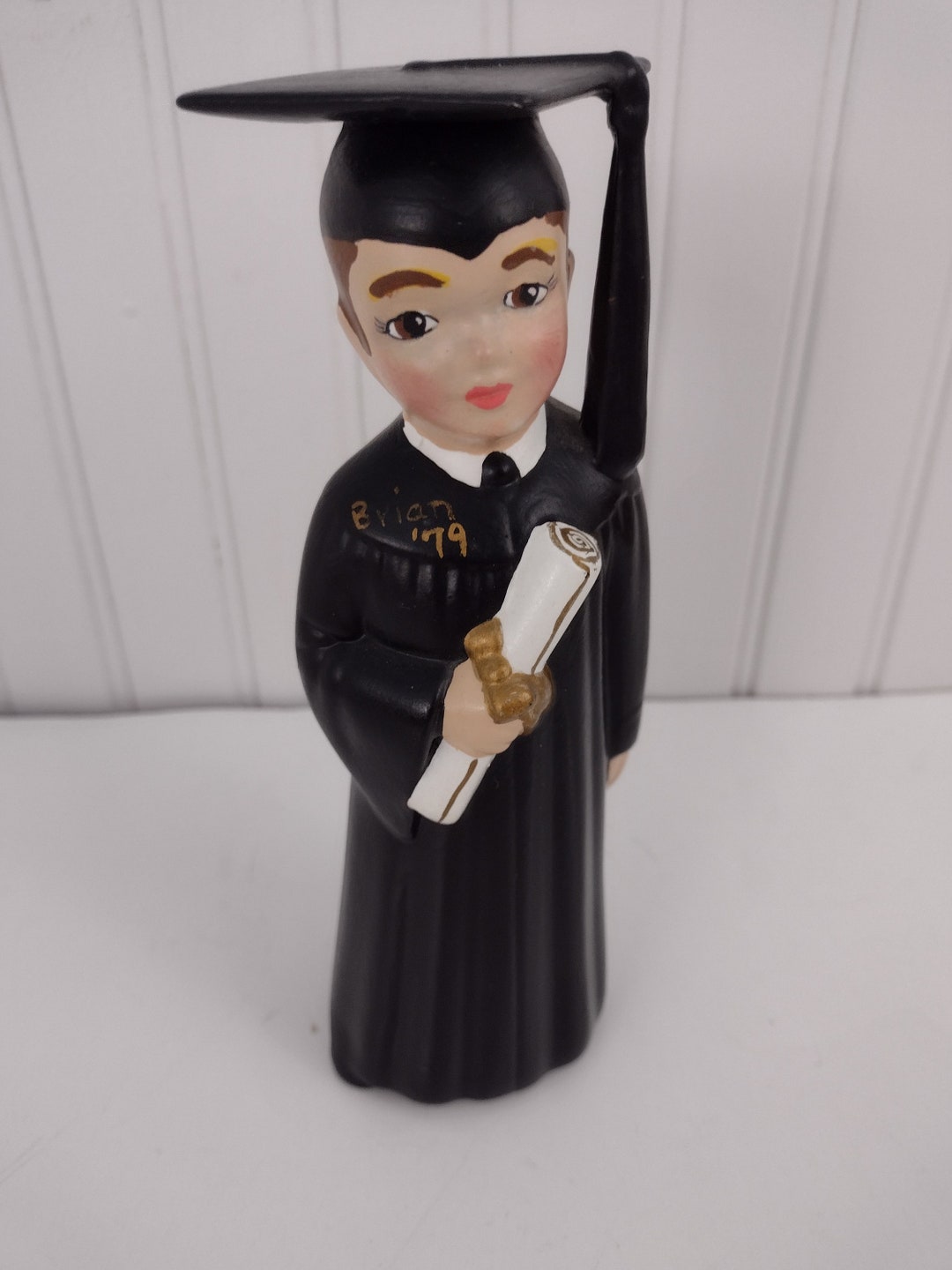 Vintage Ceramic Graduation Graduate Male Boy 1979 High School Marked ...