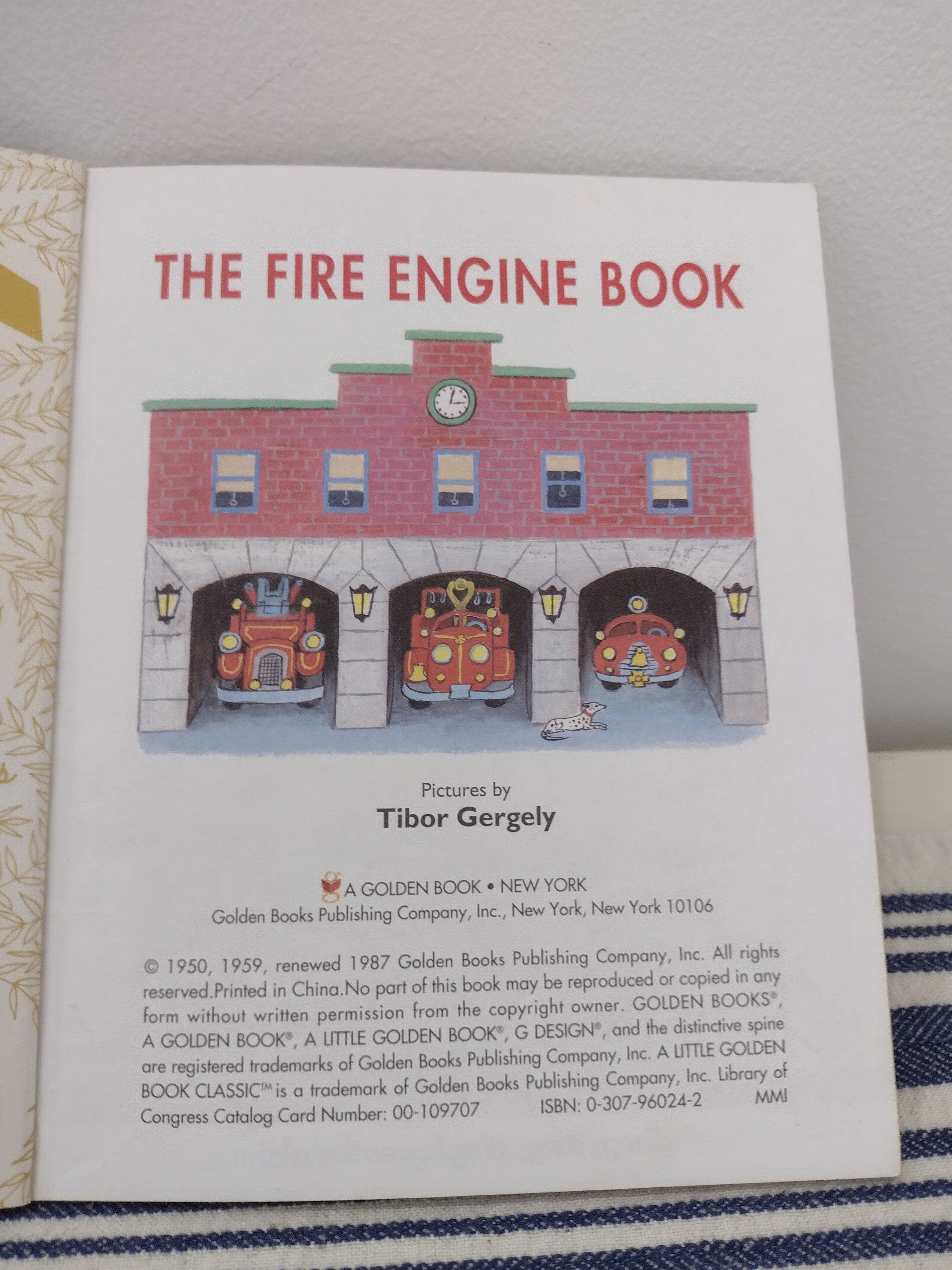A Little Golden Book the Fire Engine Book Tibor Gergely 1987 Edition - Etsy