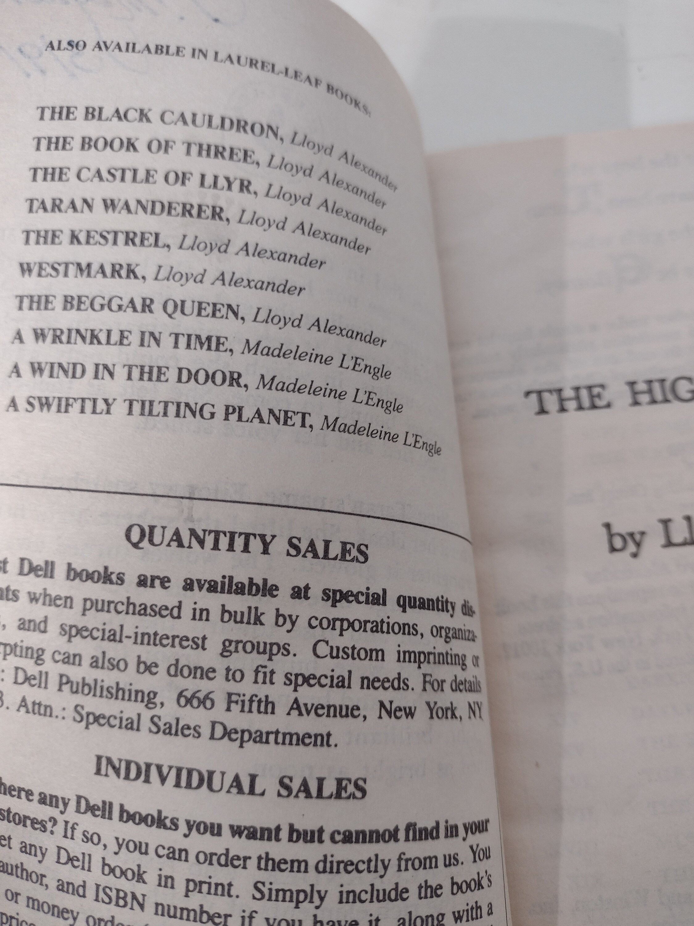 The High King by Lloyd Alexander 1980 Paperback Book #5 Taran Chronicle ...