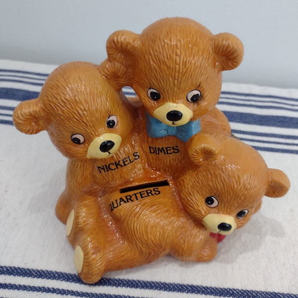 Bear Coin Bank - Etsy