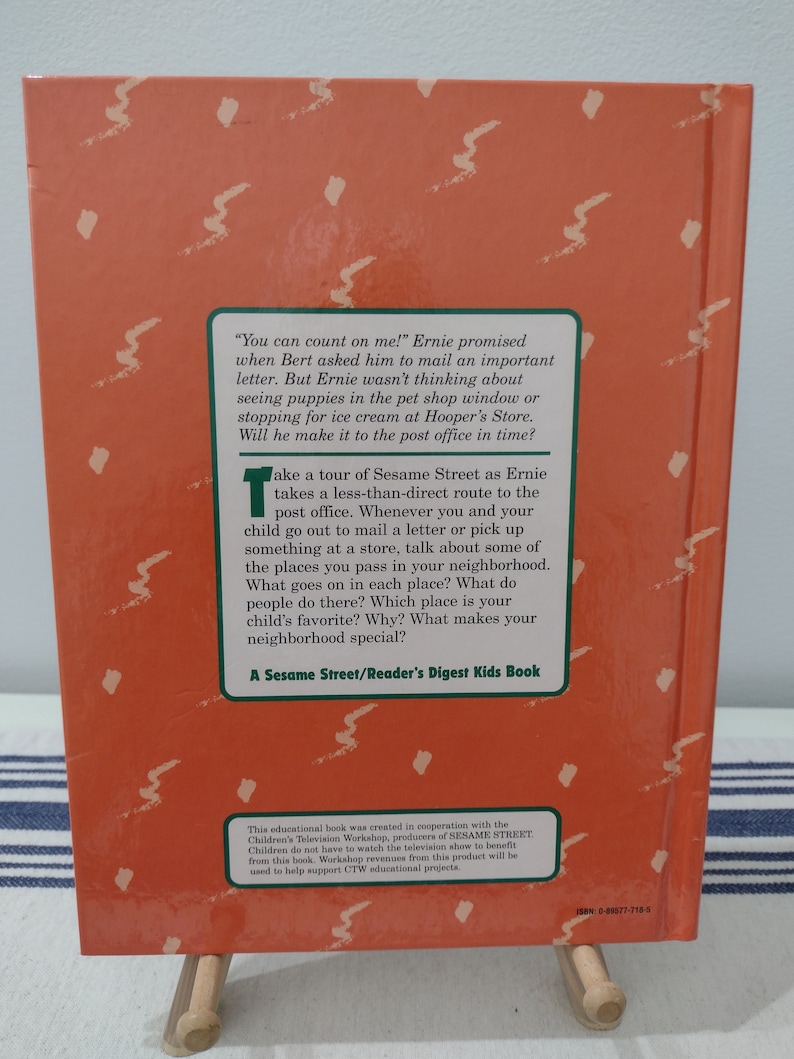 Ernie's Neighborhood- Sesame Street Book Club Hardcover 1993 Edition - Etsy
