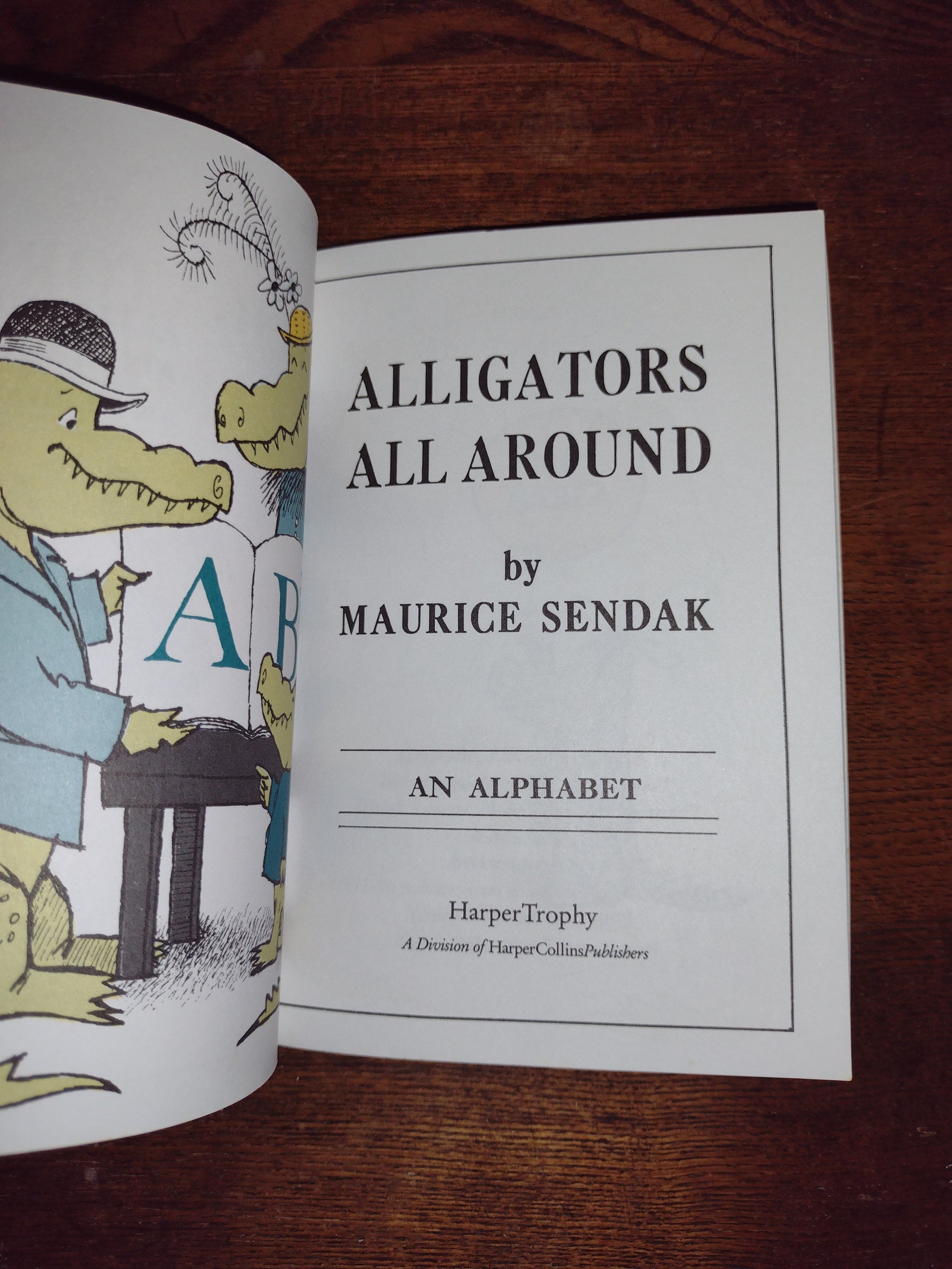 Maurice Sendak 2 Books Alligators All Around and One Was - Etsy