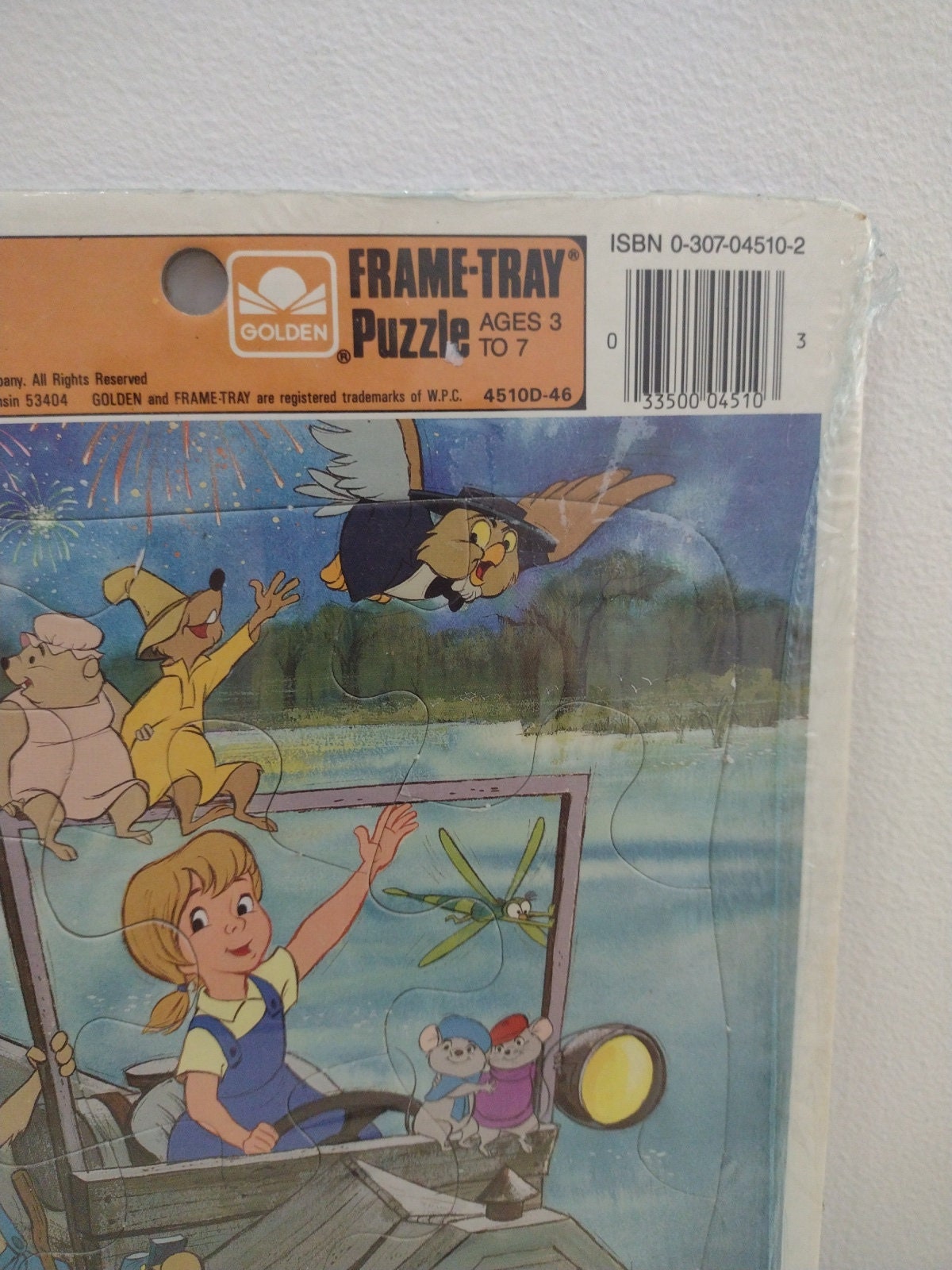 Walt Disney Classic the Rescuers Golden Frame-tray Puzzle Penny Miss ...
