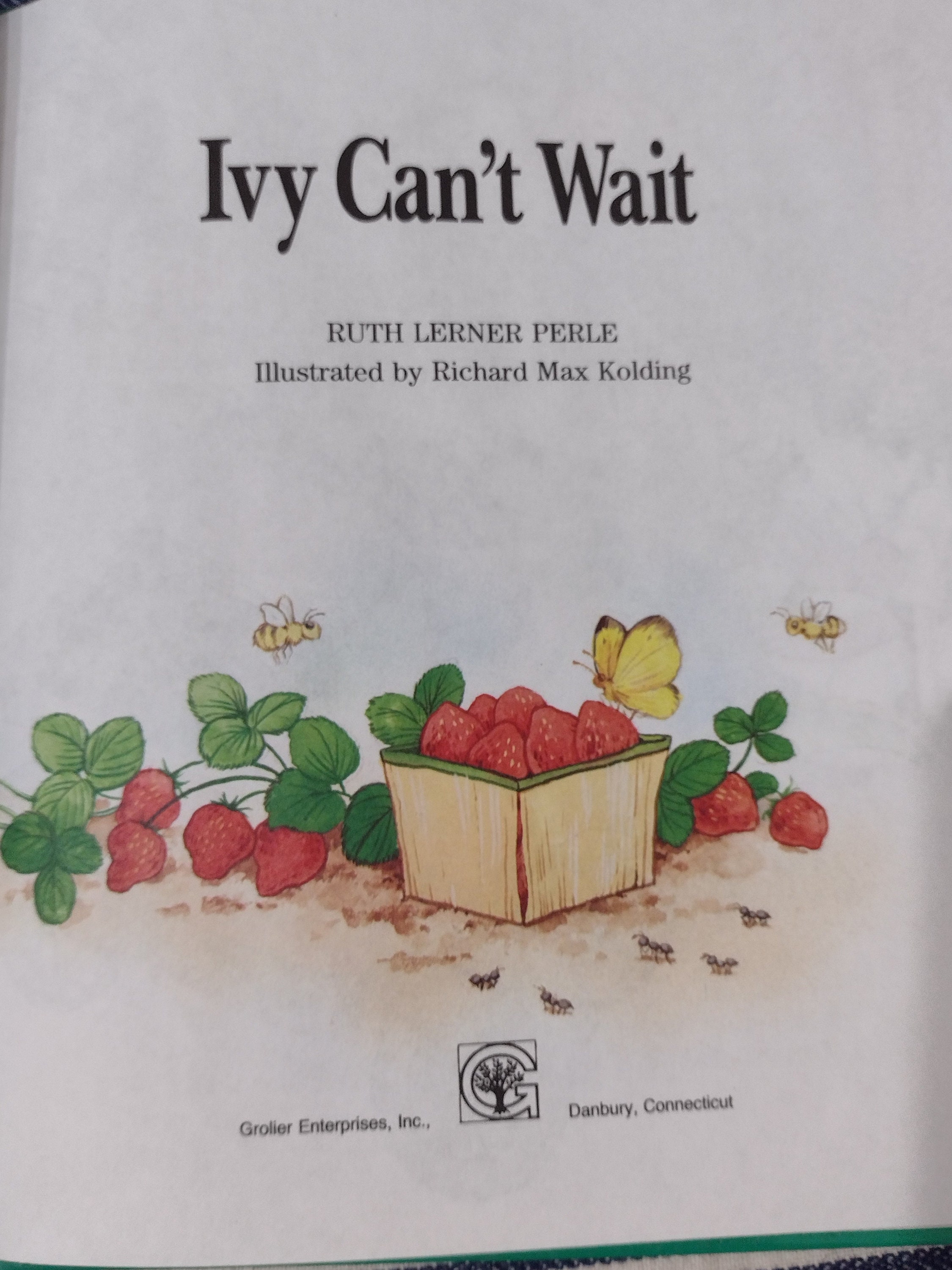 AlphaPets Book - Ivy Can't Wait- 1990 Grolier Series - Ivy the ...
