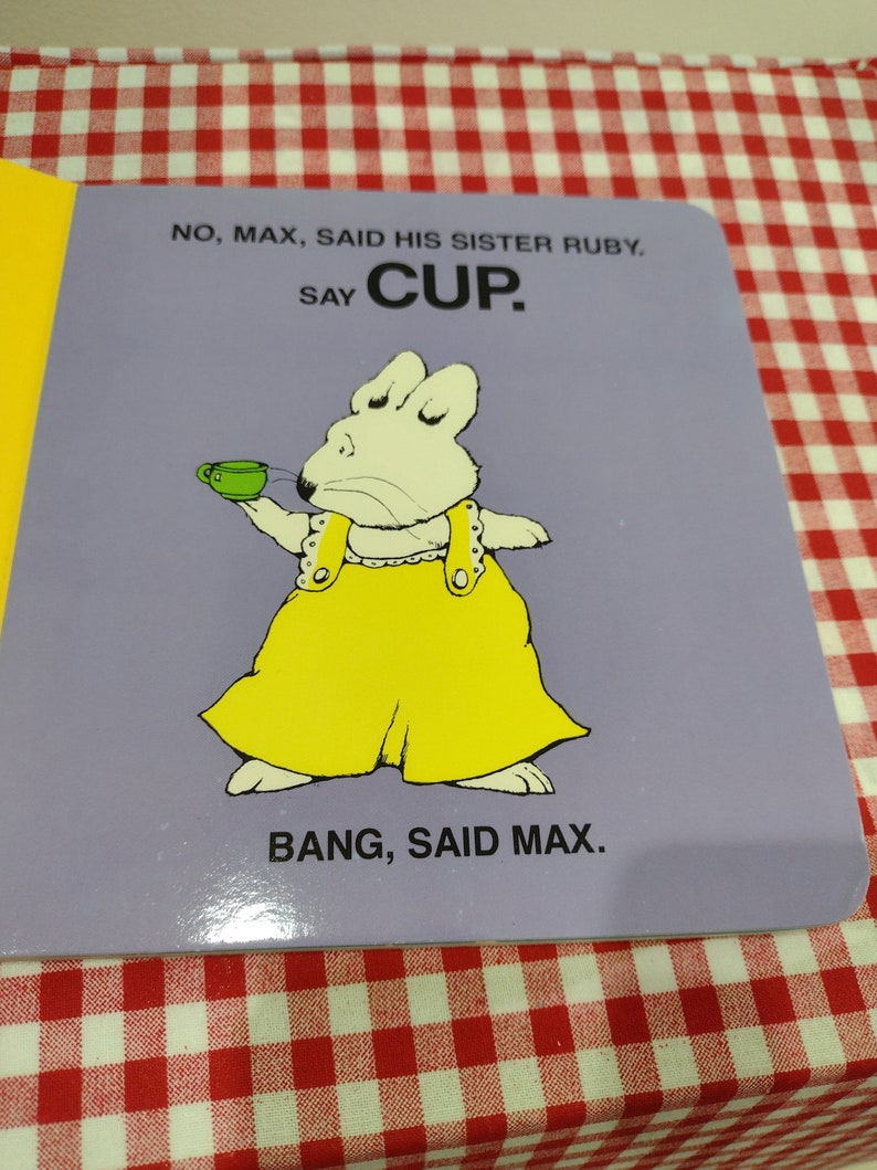 Max's First Word by Rosemary Wells Board Book 1979 - Etsy