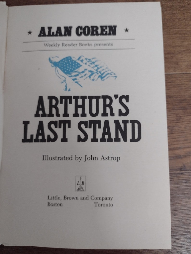 Arthur's Last Stand by Alan Coren 1977 Weekly Reader Chapter Book - Etsy