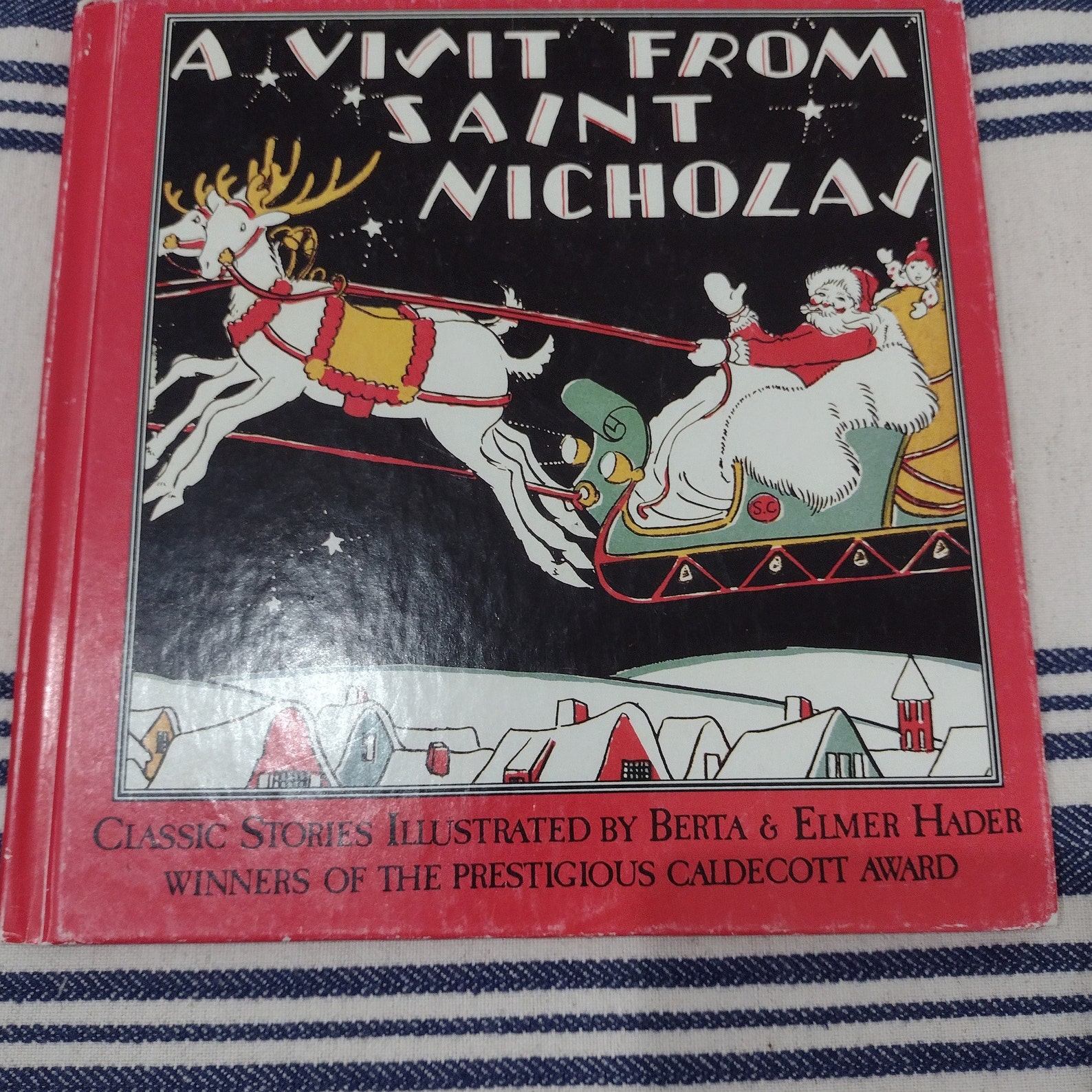 A Visit From Saint Nicholas Illustrated by Berta & Elmer Hader - Etsy