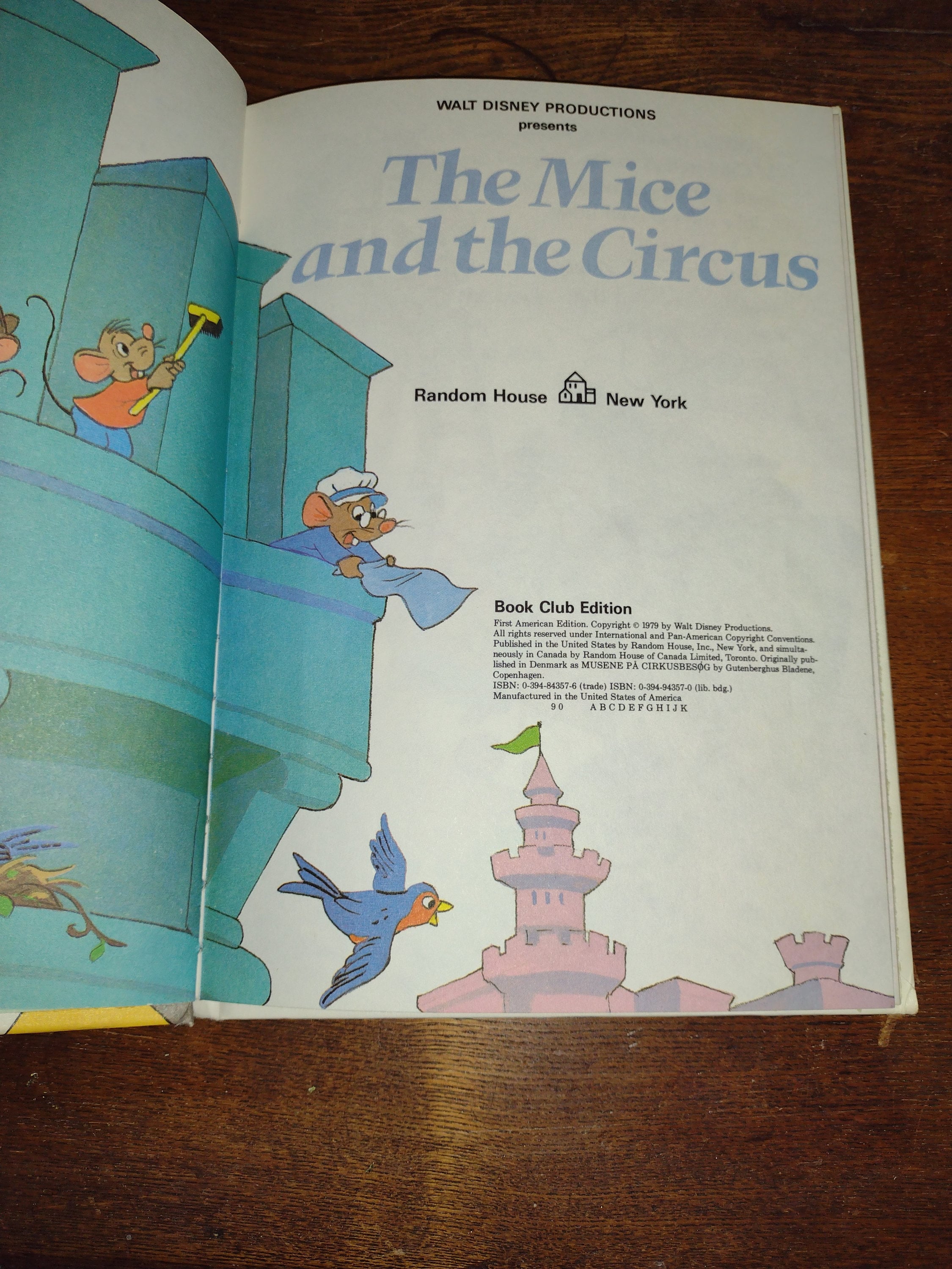 Walt Disney Productions the Mice and the Circus Book Club Edition 1979 ...