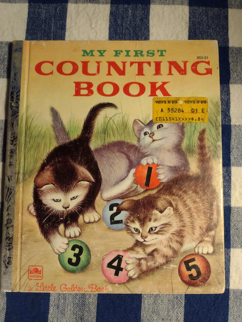 A Little Golden Book My First Counting Book Pictures by - Etsy