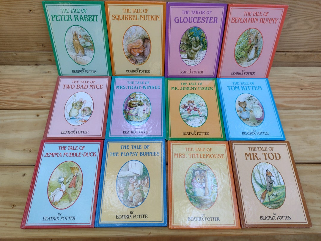 1989 Classic Beatrix Potter 21 Books Hardcover Original Illustrations ...
