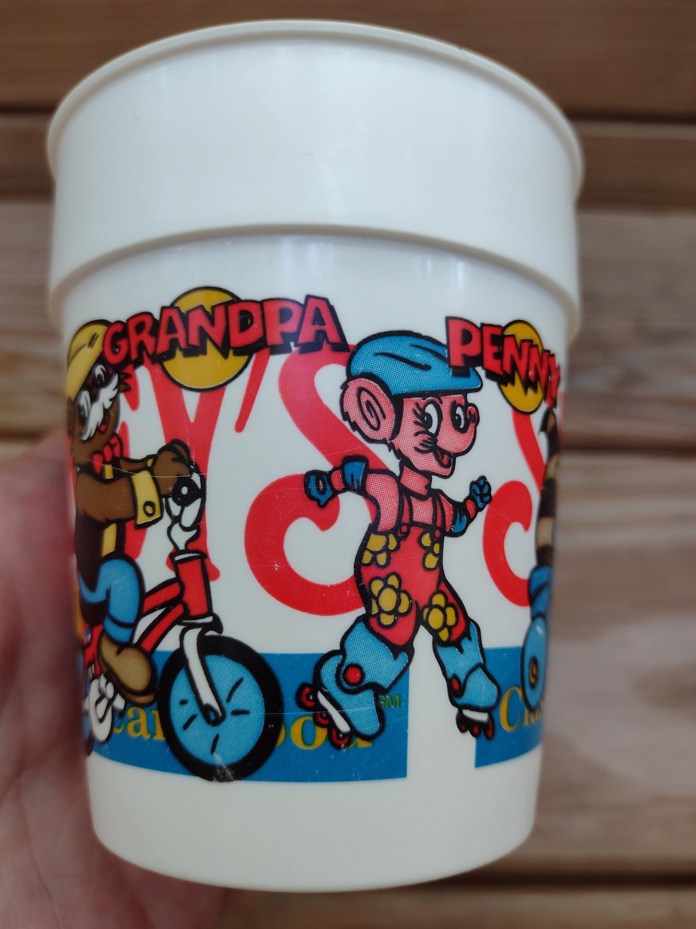 Shoney's Restaurant Kids Plastic Cup Shoney Bear Grandpa Penny Rita ...