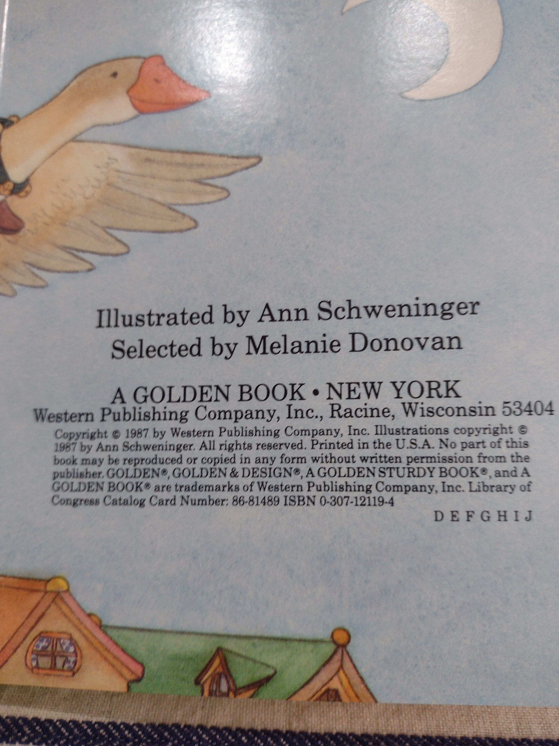 The Mother Goose Word Book A Golden Sturdy Book 1987 Hardcover ...