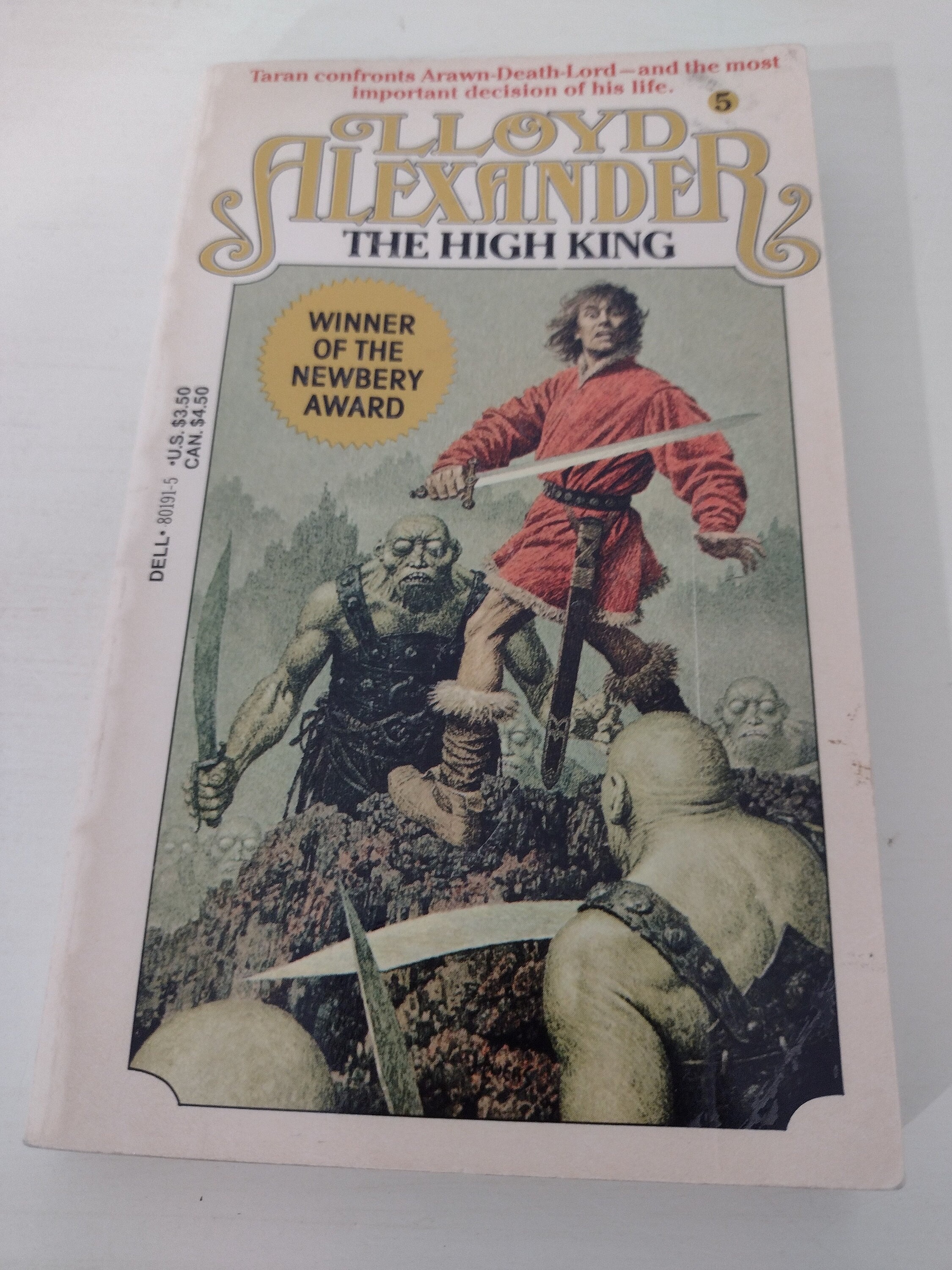 The High King by Lloyd Alexander 1980 Paperback Book #5 Taran Chronicle ...