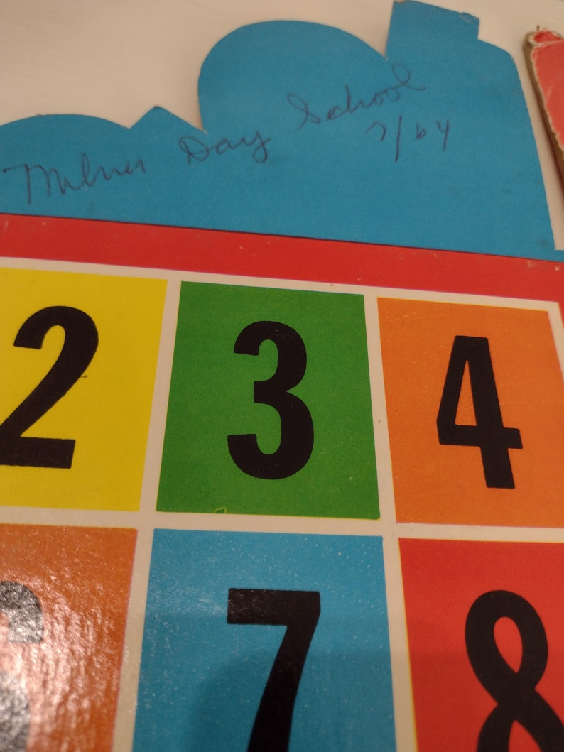 Vintage 1961 the Big Counting Book Pre-school Board Book in Rough ...