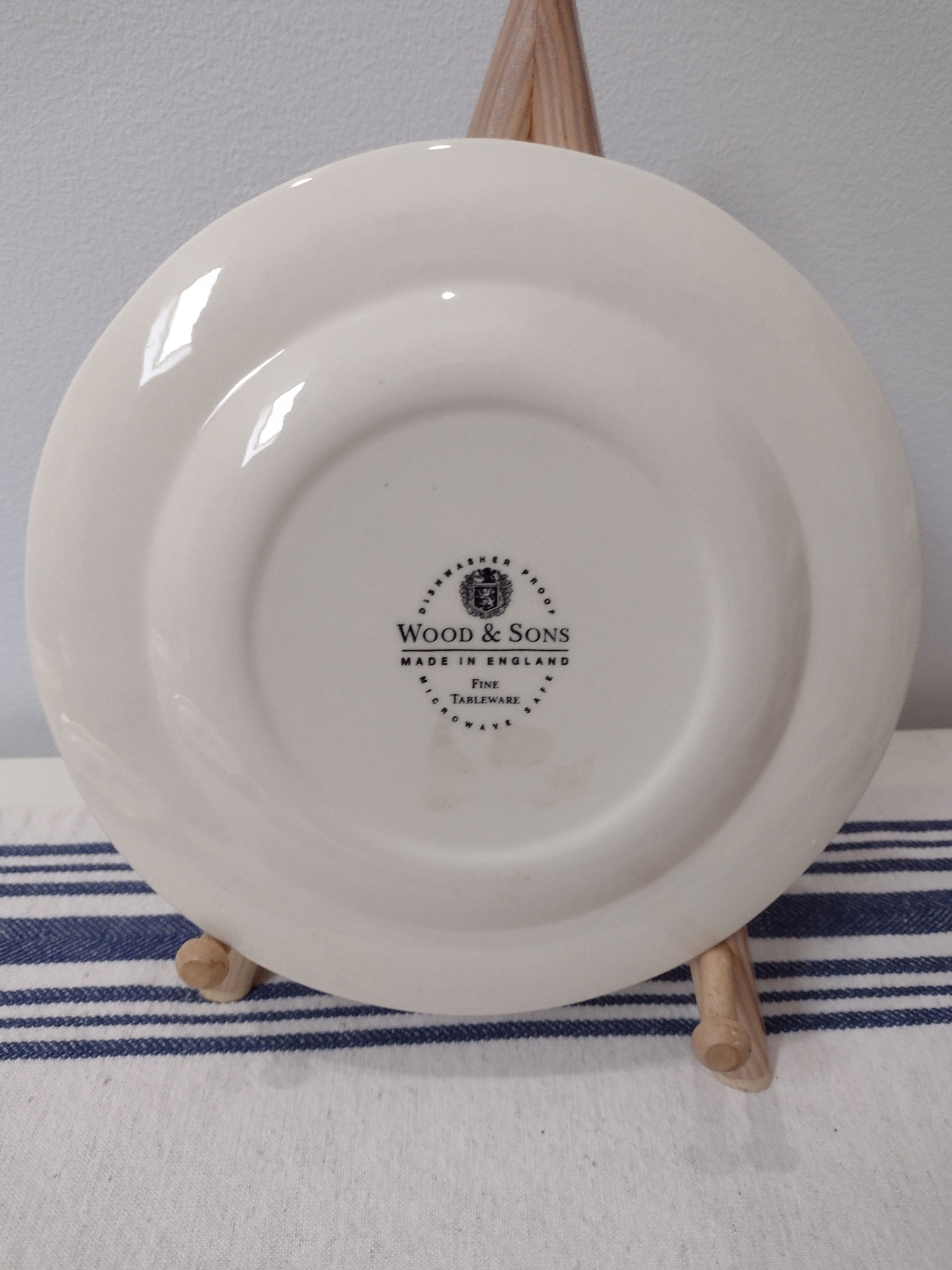 1980s Wood & Sons Country Green Dessert Plate Lime Peach Gooseberry ...