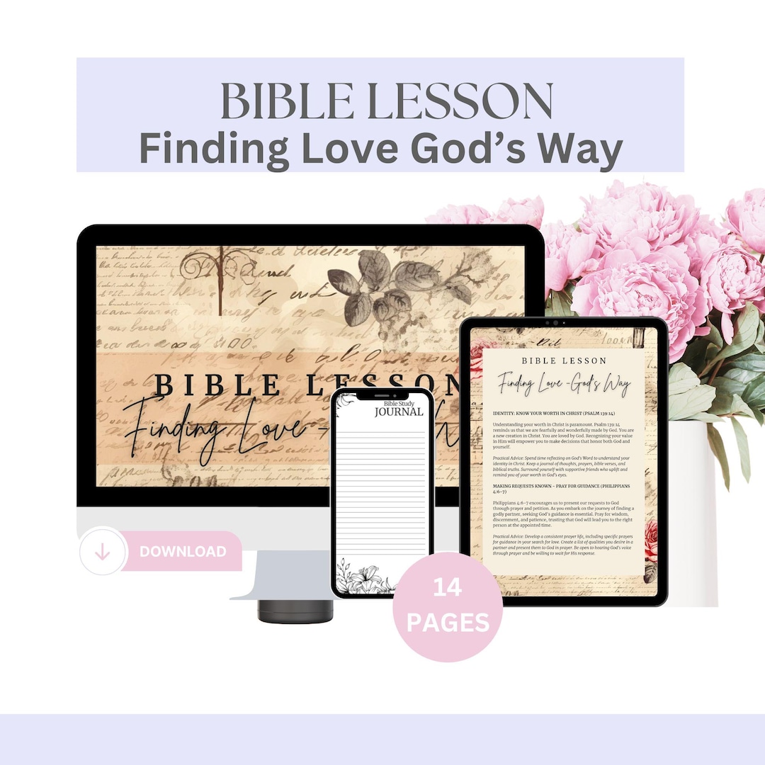 Finding Love God’s Way Bible Study, Christian Relationship Guide ...