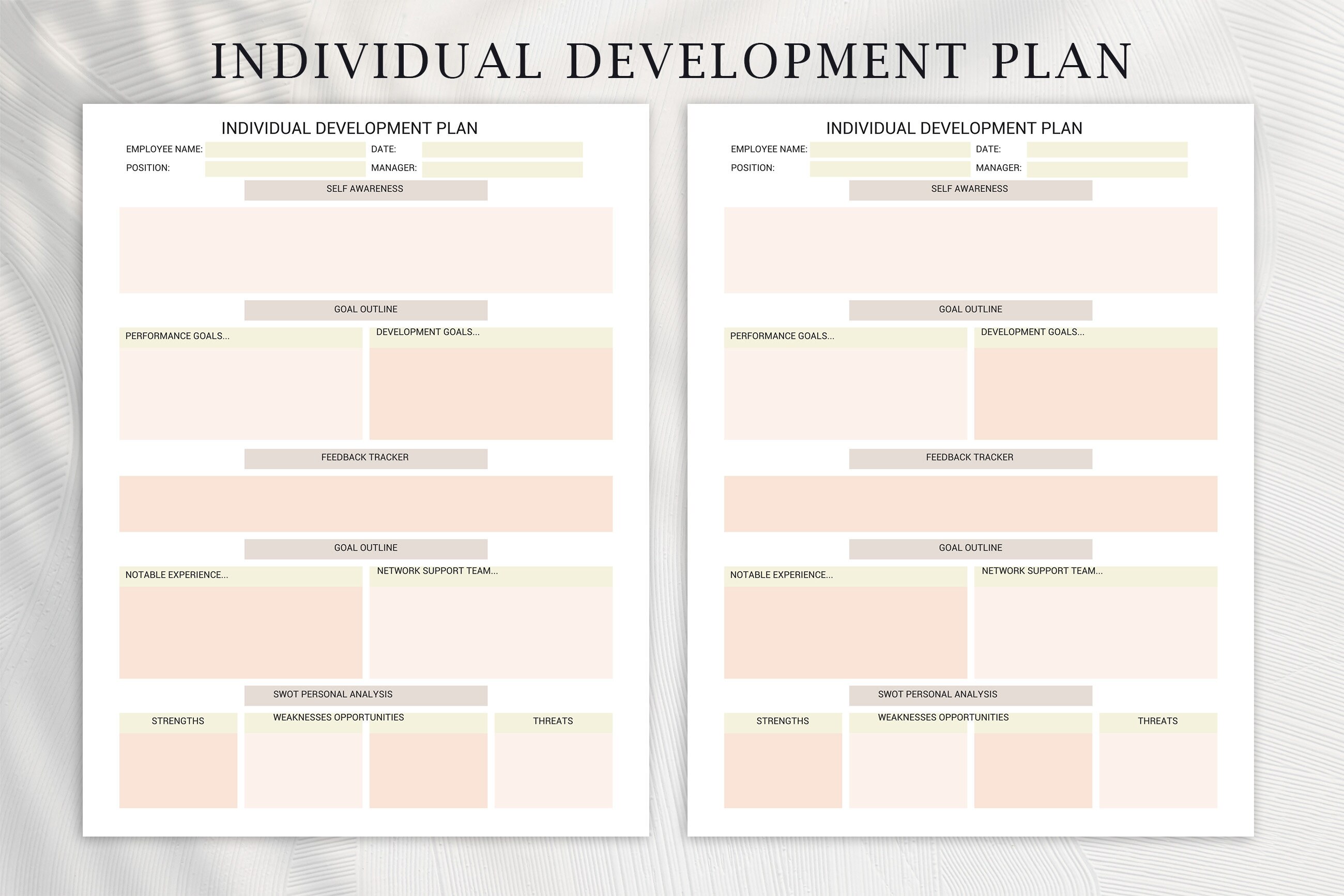 Editable Individual Development Plan Printable Developing - Etsy