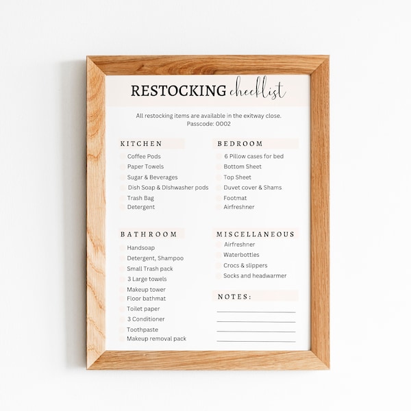 Airbnb Restocking - Etsy