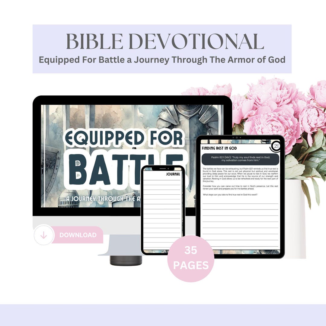 Equipped for Battle Armor of God Devotional, Spiritual Warfare Bible ...
