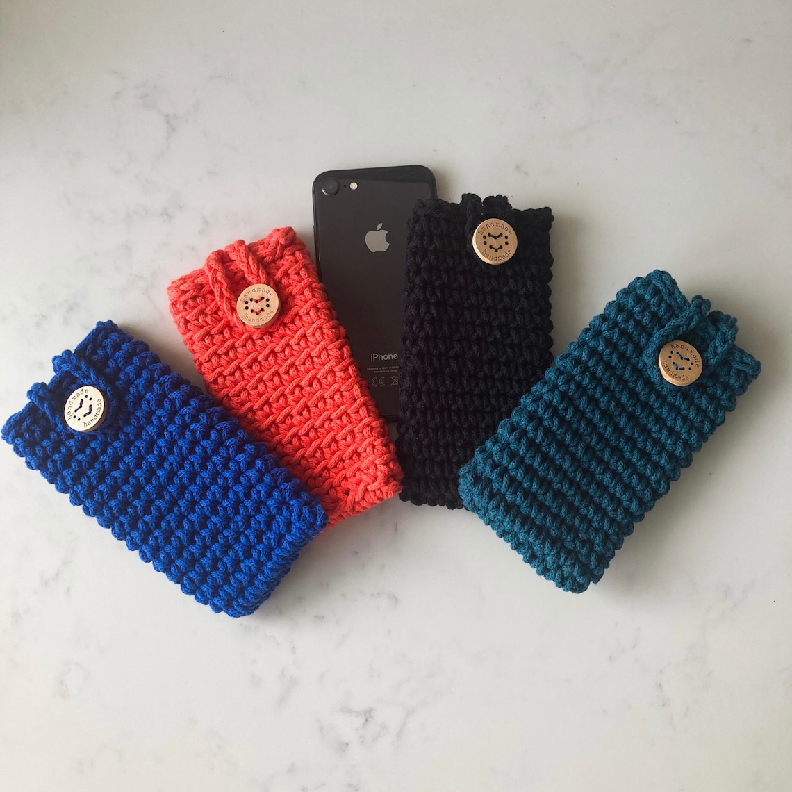 Crochet Cotton Mobile Phone Sock Mobile Phone Case IPhone | Etsy