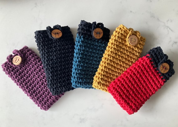 Crochet Cotton Mobile Phone Sock Mobile Phone Case Iphone | Etsy UK