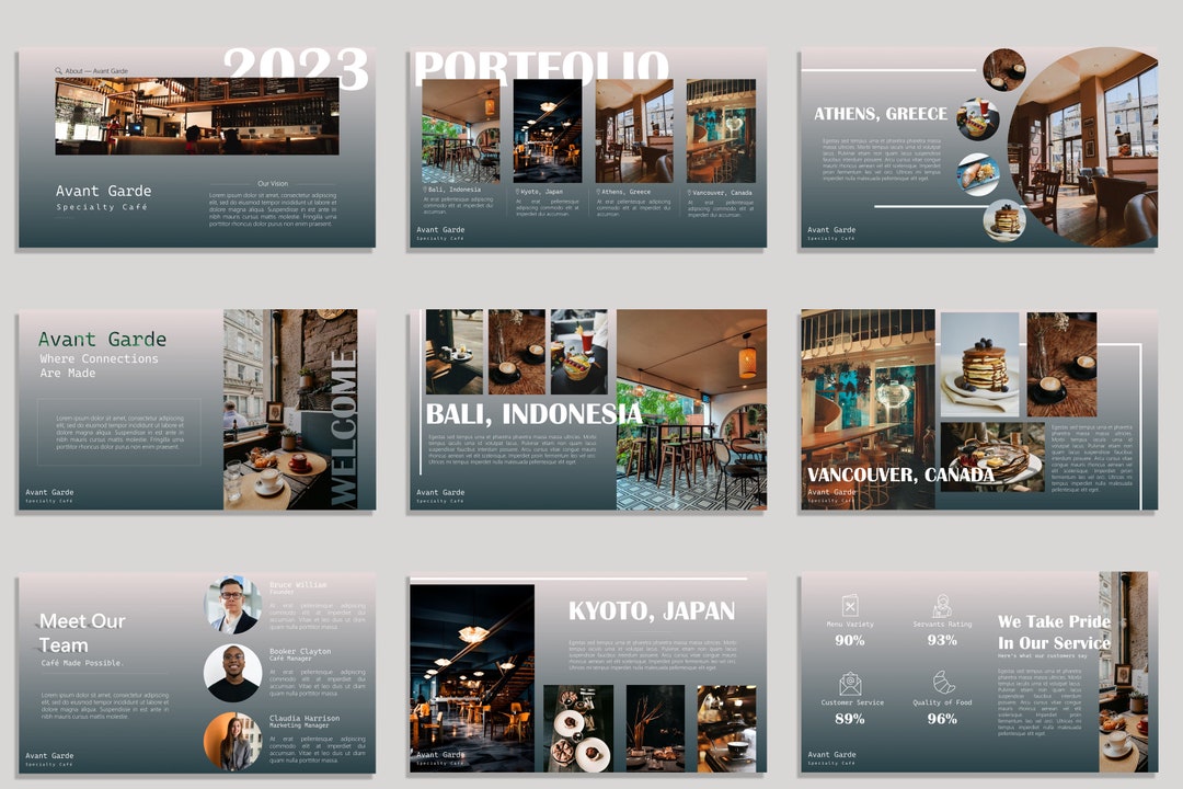 Simple, Clean Business Portfolio Template - Etsy