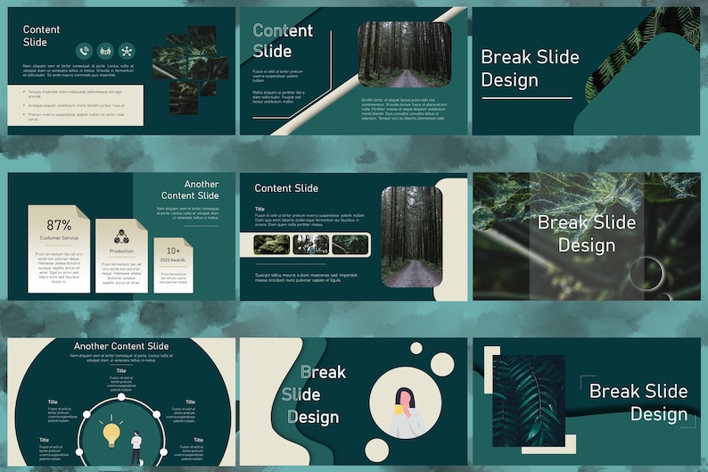 Emerald Green Business Powerpoint Template - Business | Pitch ...