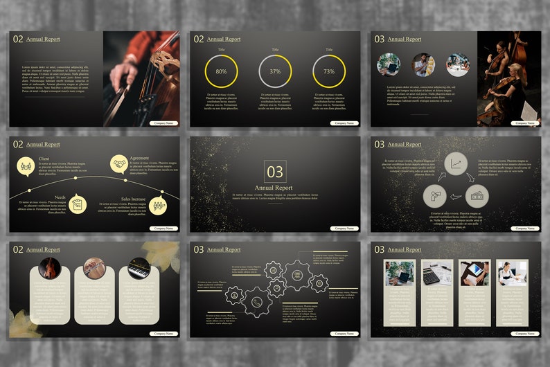 Minimal Business Powerpoint Template - Etsy