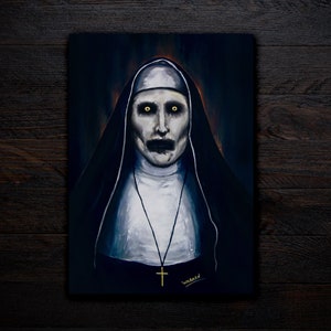 Valak lights Out Version Painting Replica Print - Etsy