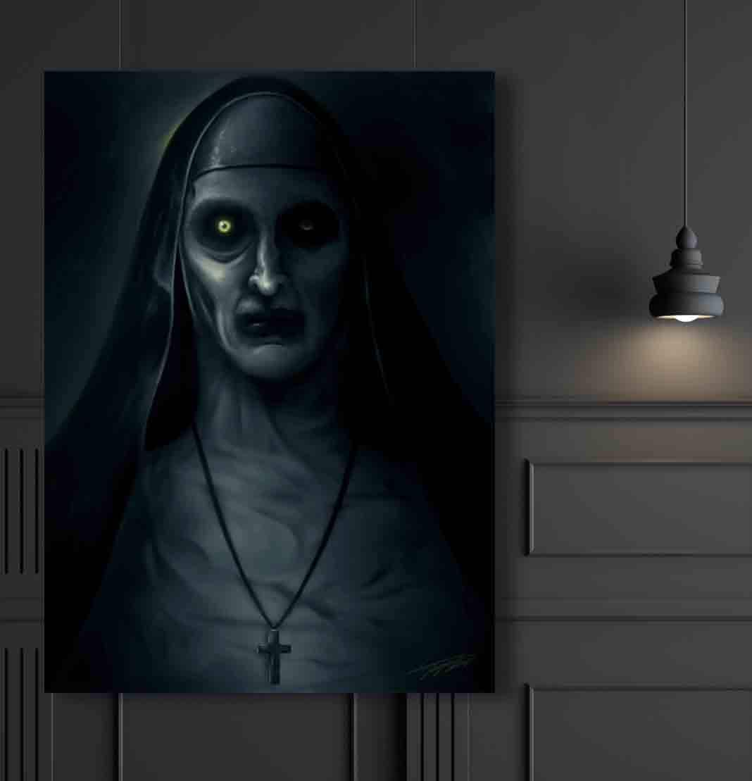 Art Print "valak" A4 A3 Digital Painting the Conjuring 2 Demon Nun - Etsy