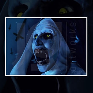 Art Print "valak" Demon Version A4 A3 Digital Painting the Conjuring 2 ...