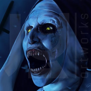 Art Print "valak" Demon Version A4 A3 Digital Painting the Conjuring 2 ...