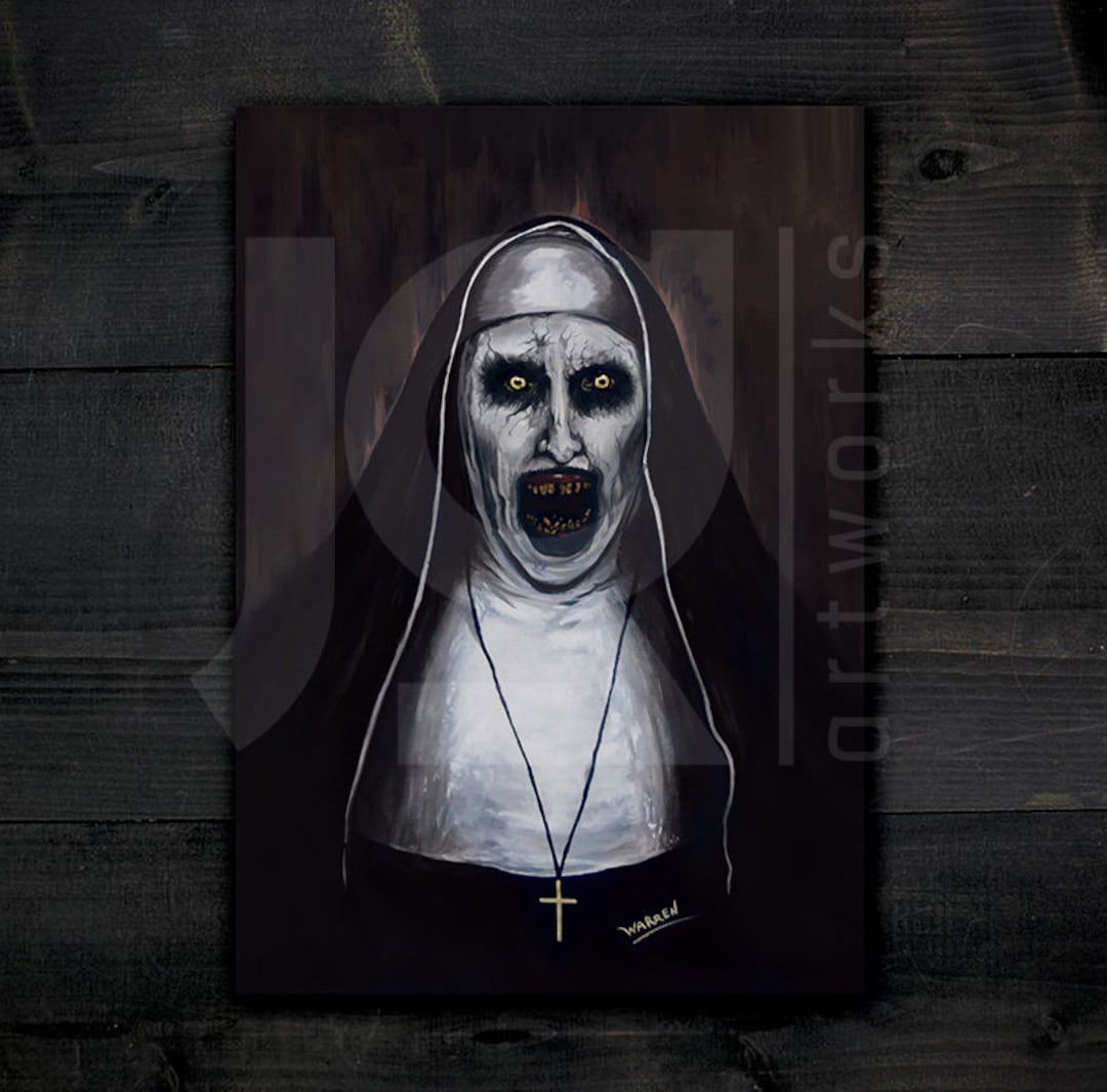 Valak "evil Version" Painting Replica Print Canvas (demon Nun, the ...