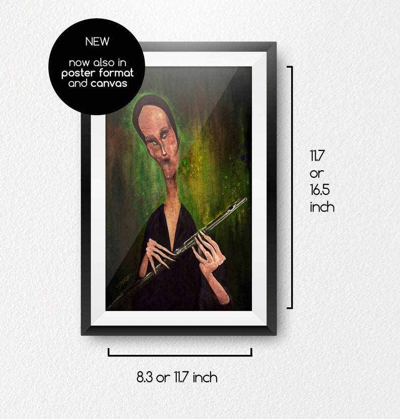 A4 or A3 Print Judith Aka Flute Lady Painting Replica From IT Pennywise ...